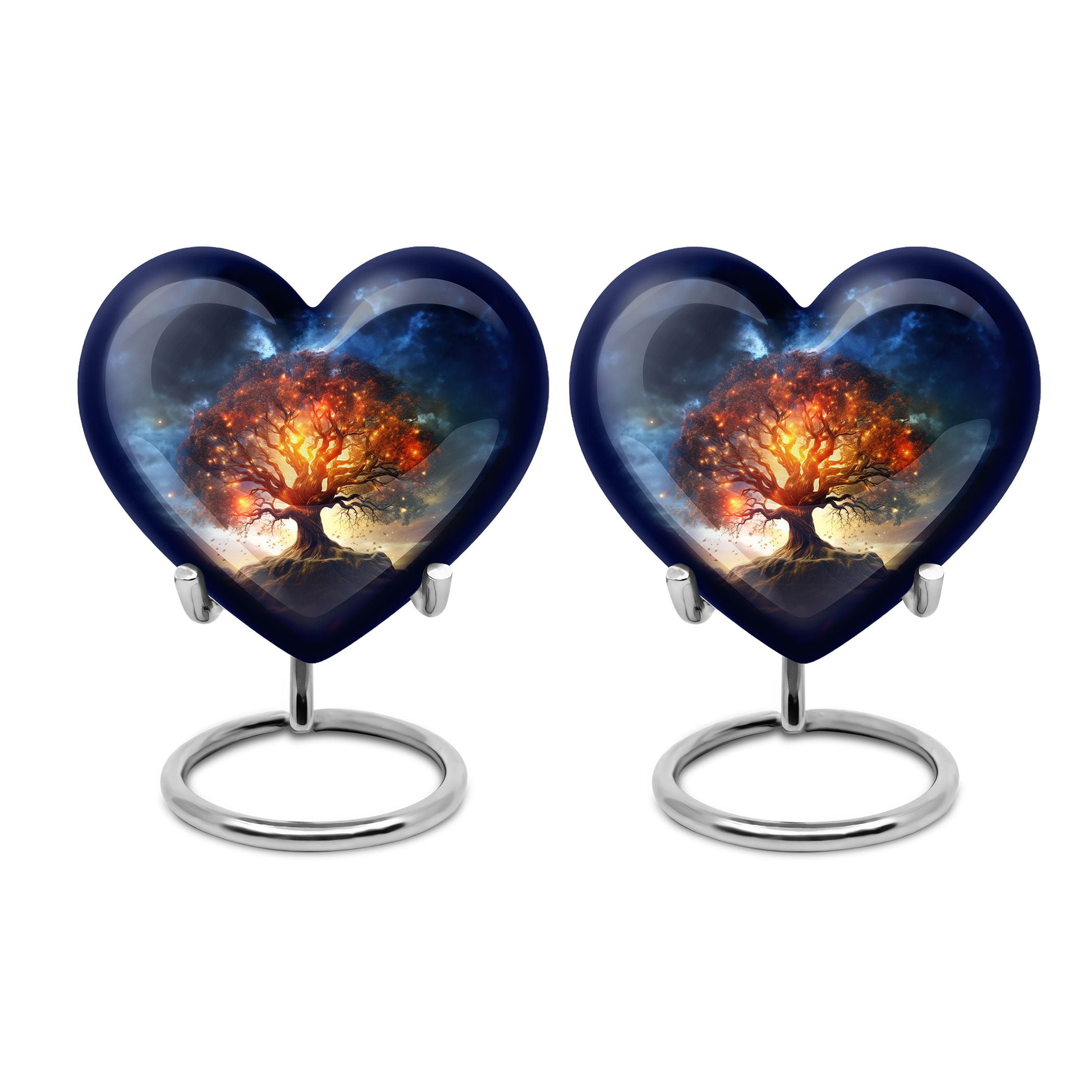 The Celestial Tree - Heart Urns For Human Ashes - Unique Tiny Urn for ...