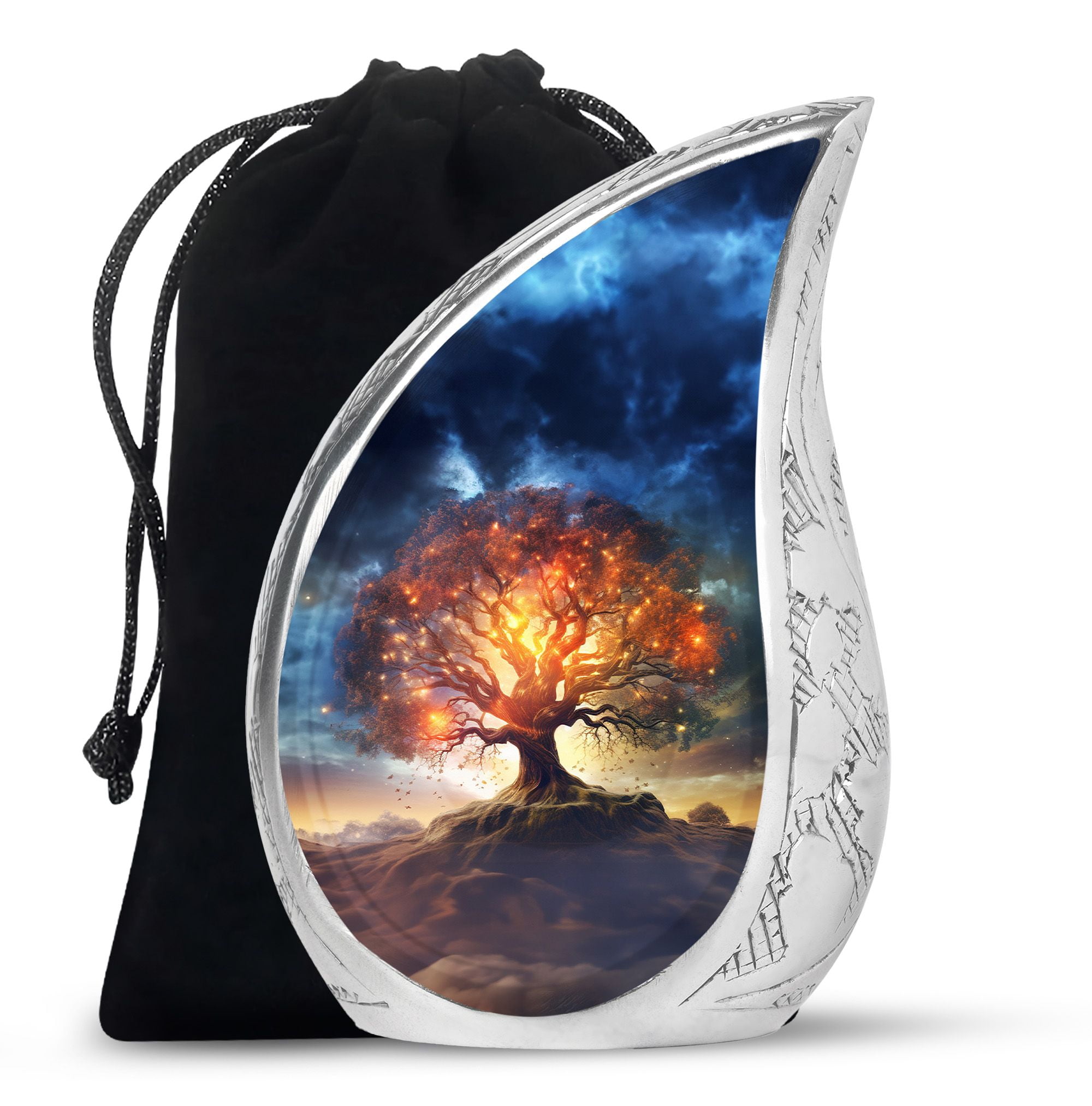 Celestial Tree Large Cremation Urn, Memorial Urns for Human Ashes ...