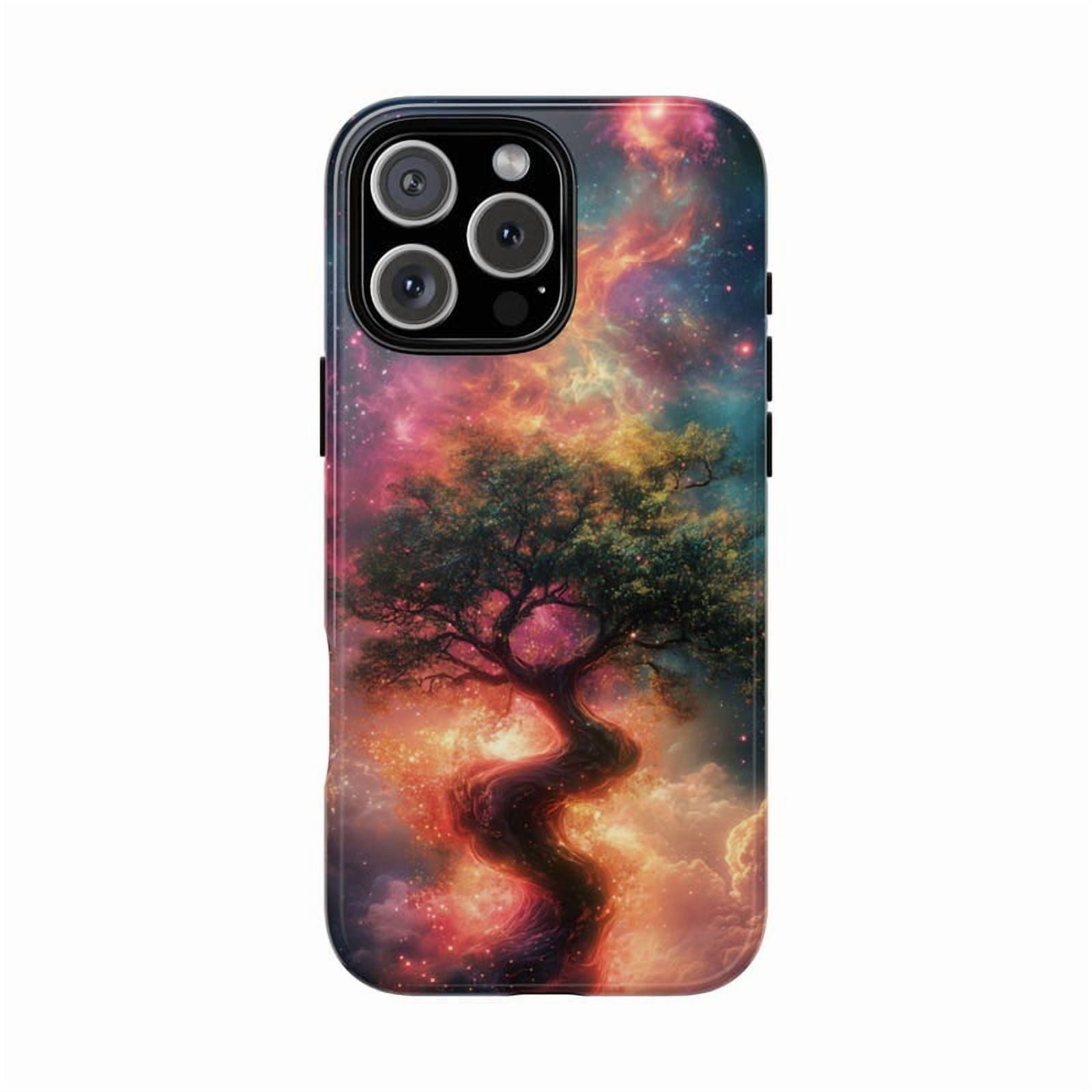 Celestial Tree in a Cosmic Nebula Starry Sky Phone Case for iPhone 11 ...