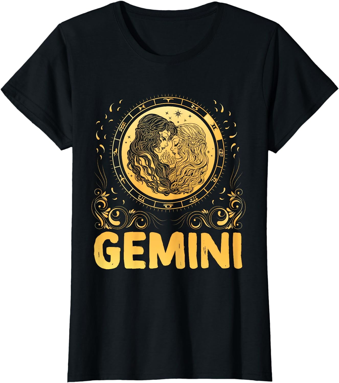 Celestial Twins Zodiac Sign Symbol Horoscope Gemini T-Shirt - Walmart.com