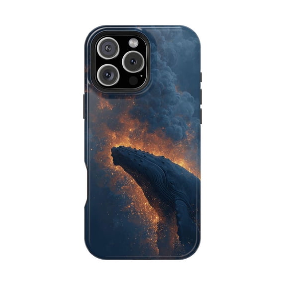 Celestial Whale Glow Sky Clouds Dreamy Ocean Art Case with iPhone 17 to ...
