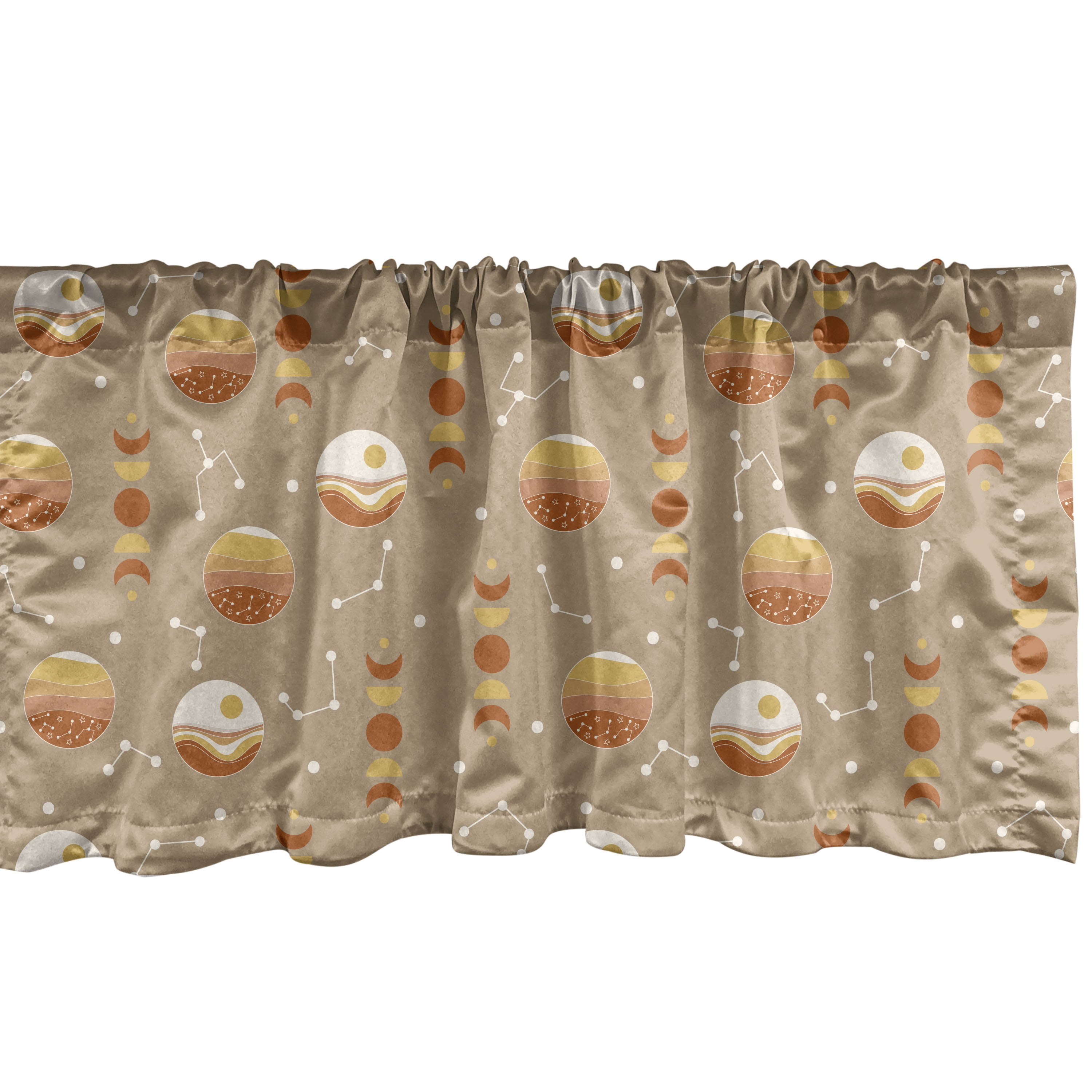 Celestial Window Valance, Astronomy Themed Constellation Ornamented ...
