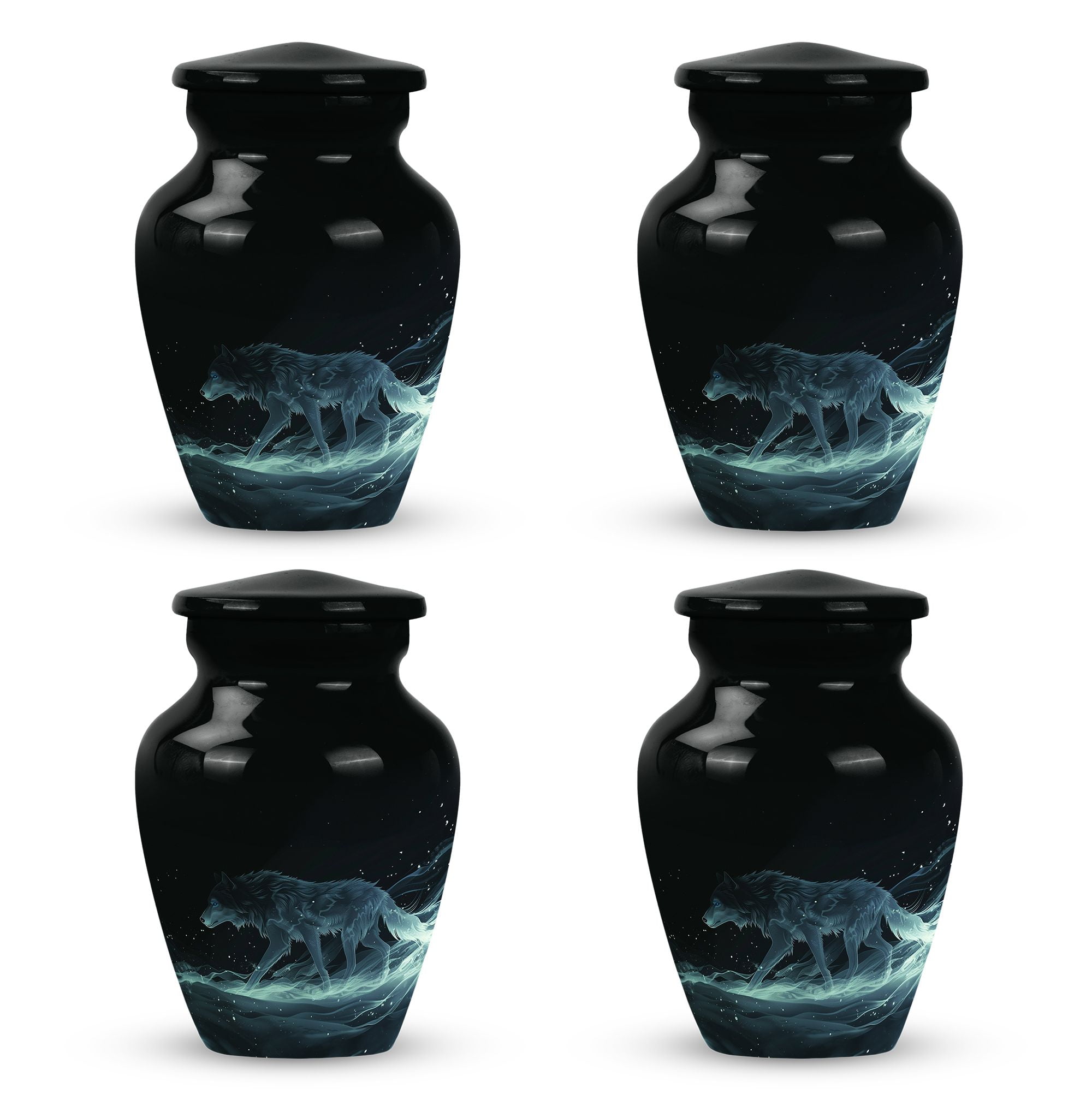 Celestial Wraith Wolf Urns For Human Ashes For Mother - Urn Keepsake ...
