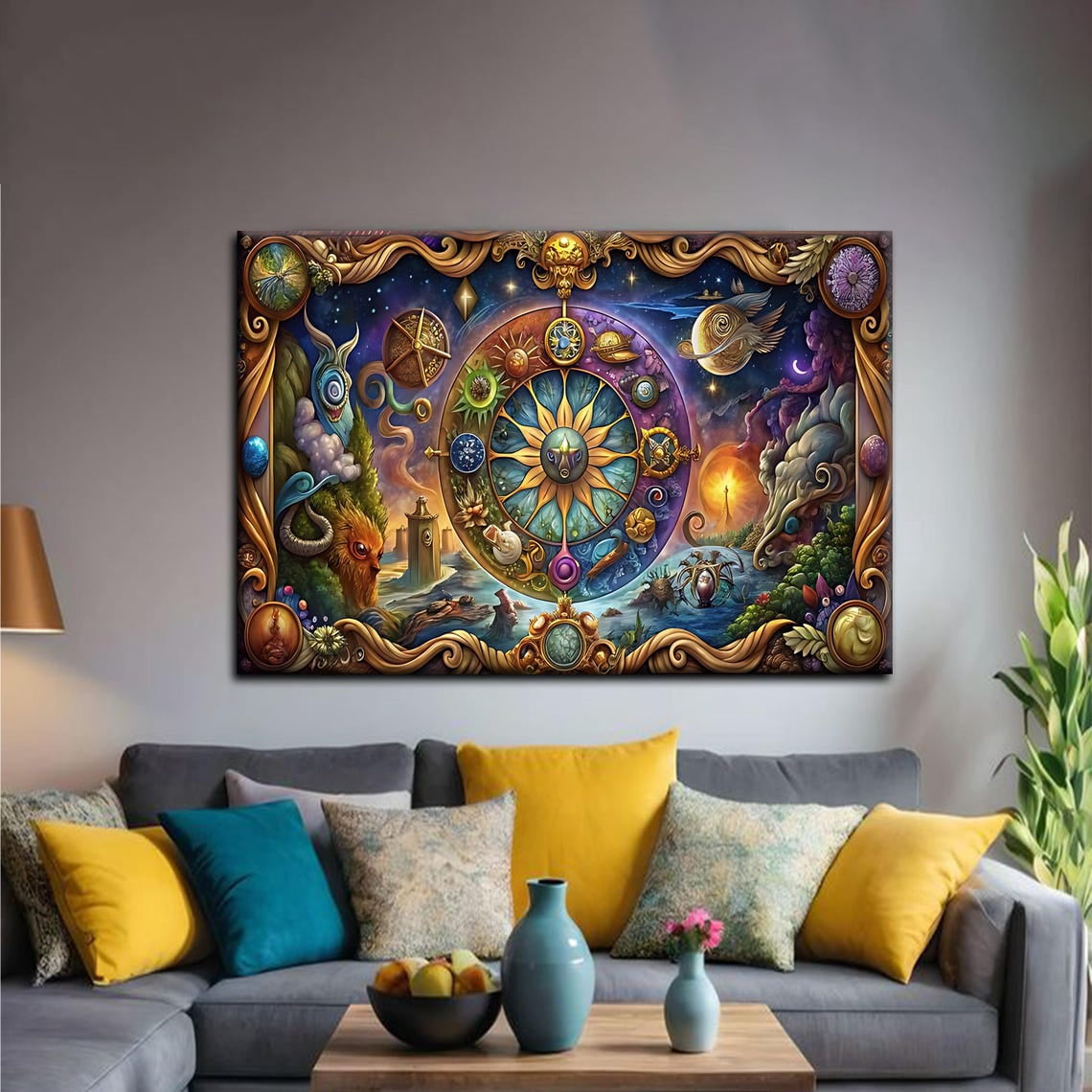 Celestial Zodiac Mystical Fantasy Cosmic Dream Realm Bedroom Decor ...