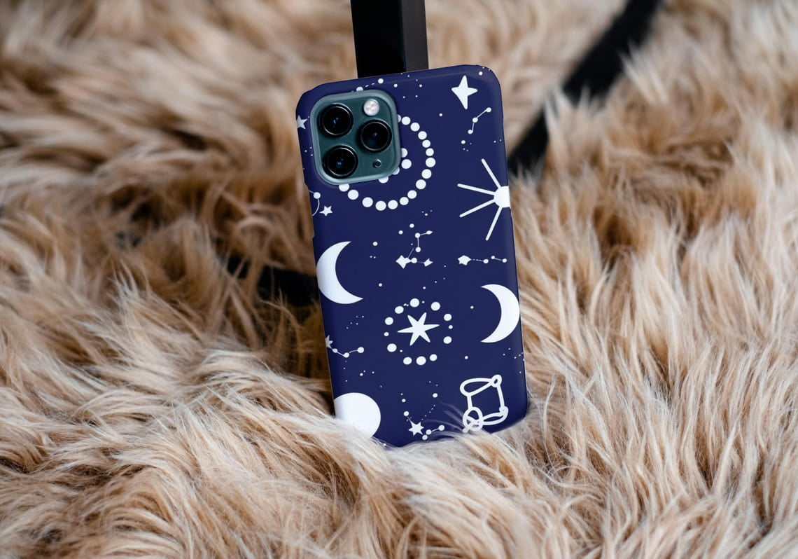 Celestial iPhone Case Zodiac Star Moon Design Compatible with iPhone 11 ...