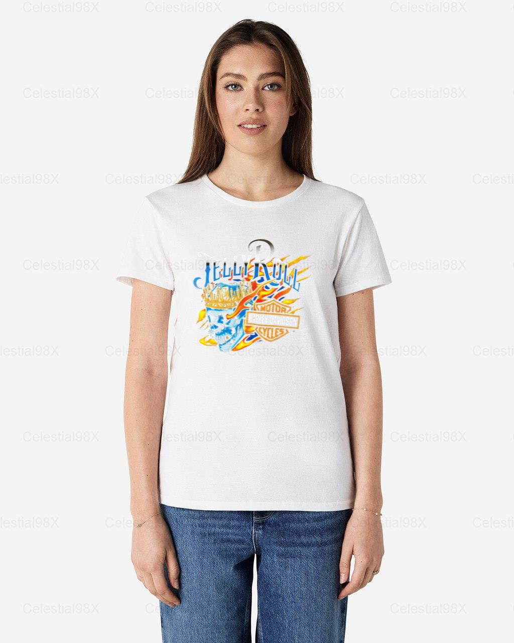 Celestial98X Harley-Davidson x Jelly Roll T-Shirt Country Music Biker ...