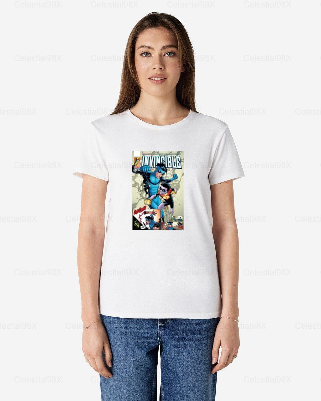 Celestial98X Invincible and Oliver T-Shirt Classic Comic Superhero ...