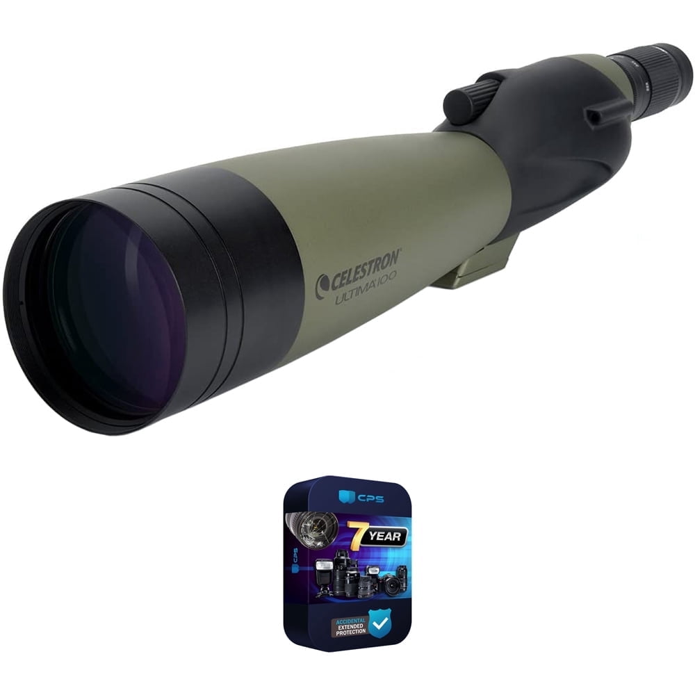 Celestron 52257 Ultima 100 Straight Spotting Scope, 22-66x Zoom ...