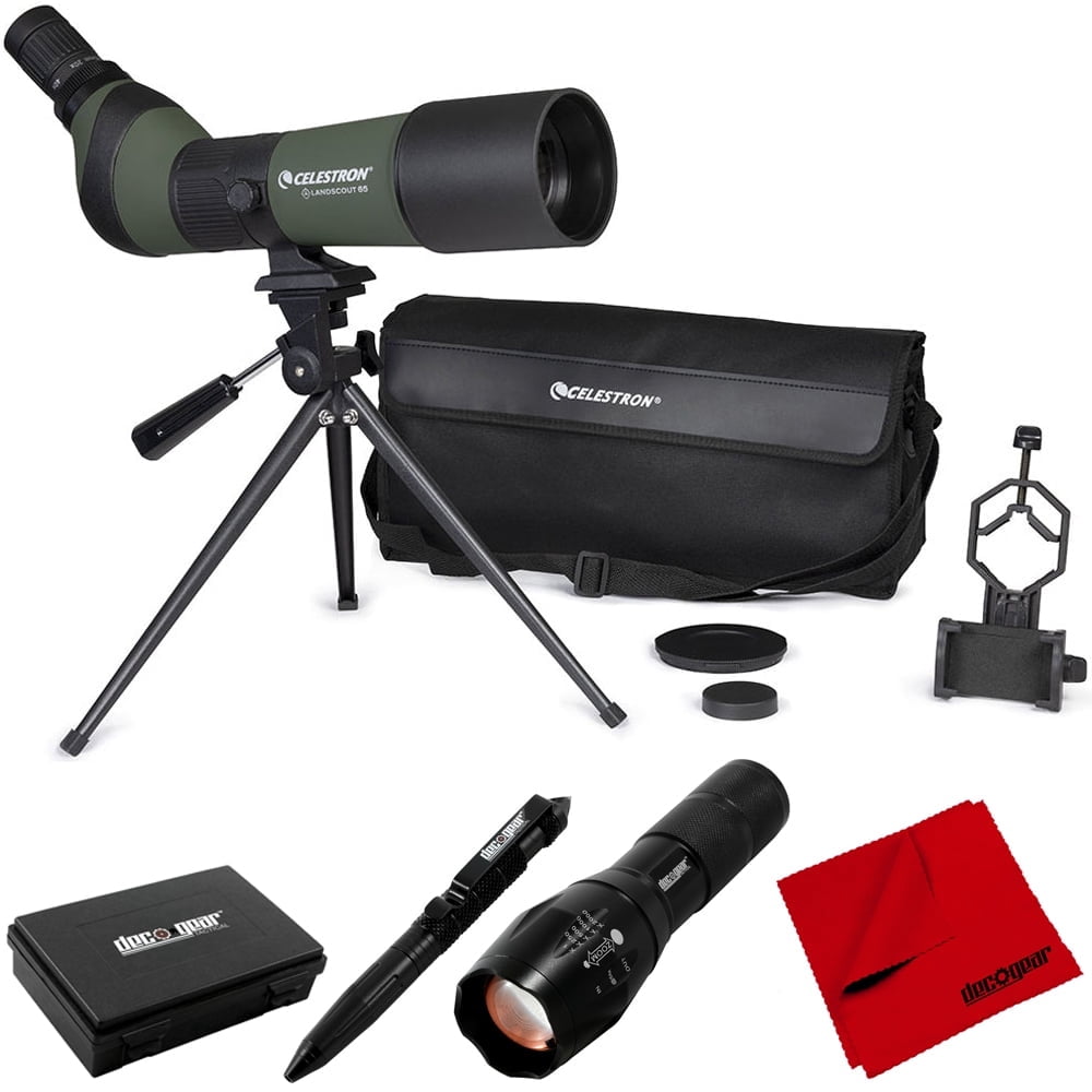 Celestron 52328 LandScout 20-60X65MM Angled Zoom Spotting Scope w ...