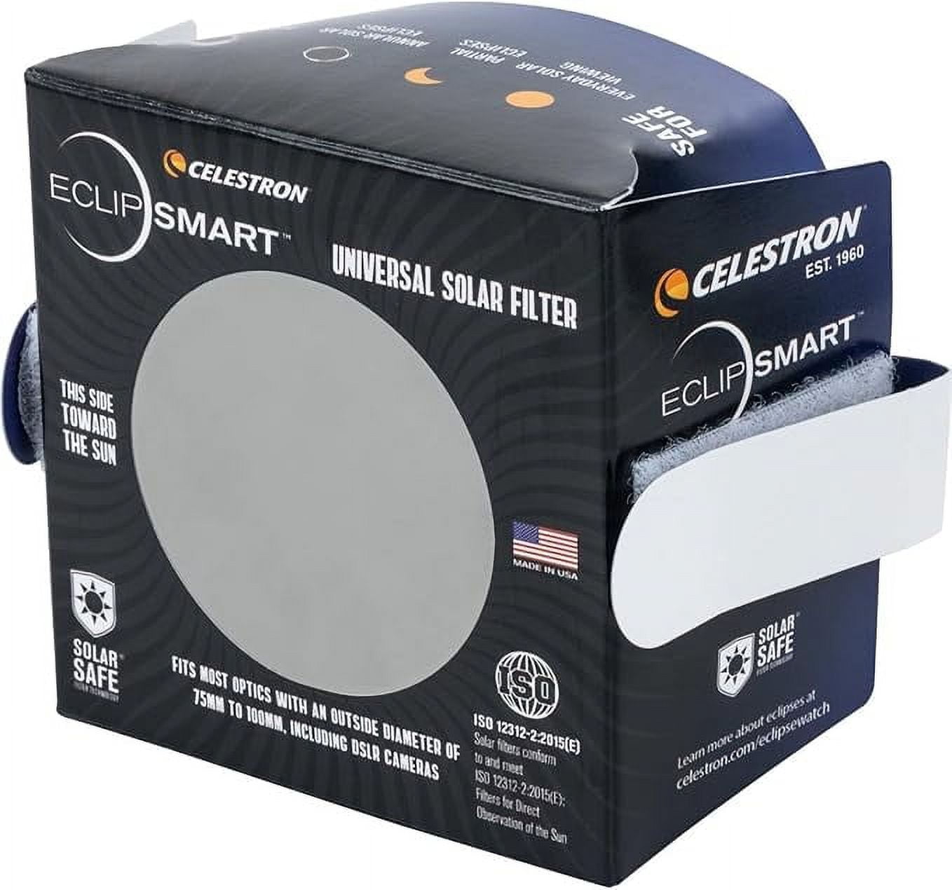 Celestron – EclipSmart Safe Solar Eclipse Telescope and Camera Filter ...