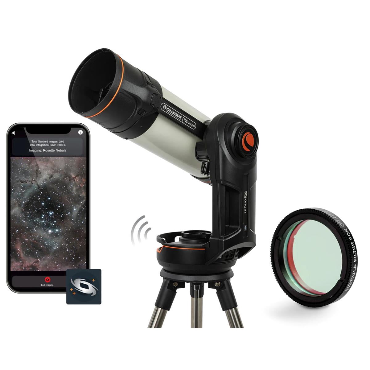 Celestron Origin Mark II Intelligent Home Observatory Kit with Nebulae ...