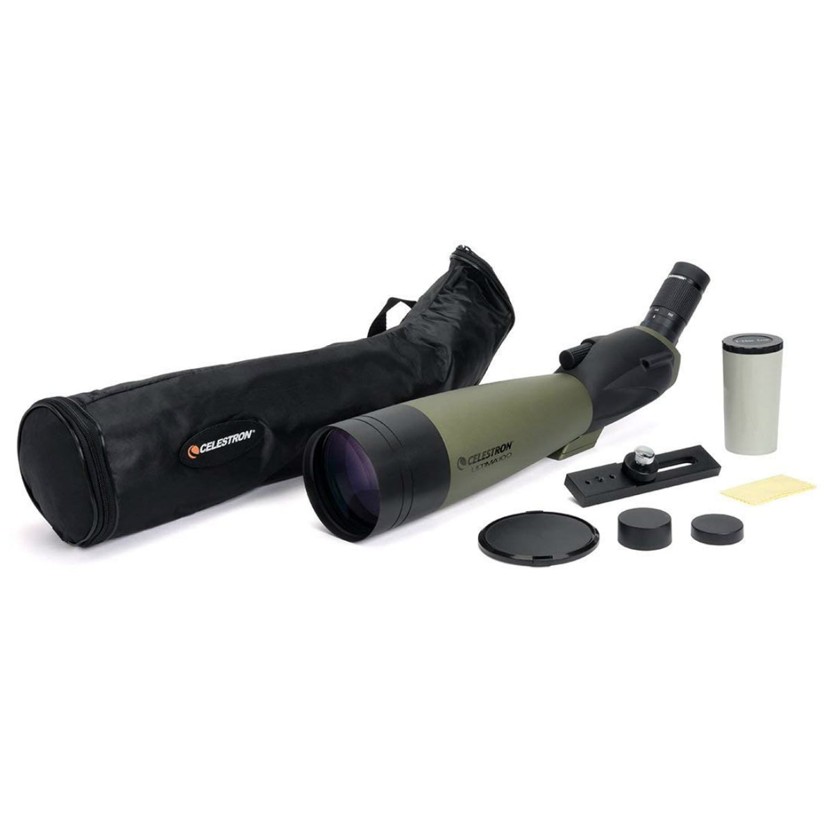 Celestron Ultima Telescope, 22-66 x 100 Refractor Spotting Scope ...