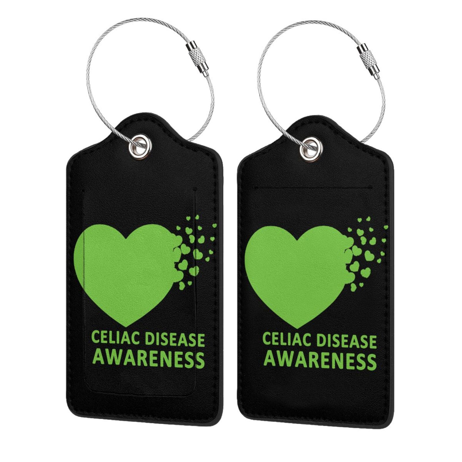 Celiac Disease Awareness Luggage Tags for Suitcase PU Privacy Cover ID ...