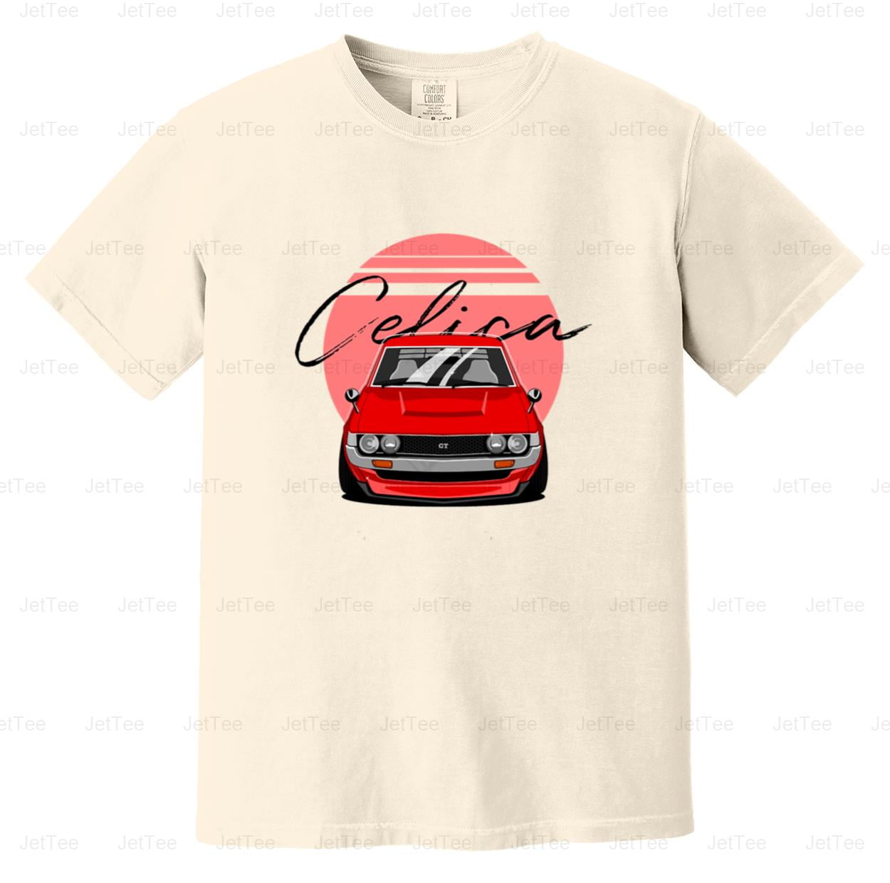 Celica 2000GT Liftback Oldschool Vintage Retro Japanese Car JDM Comfort Color T-Shirt Unisex, up ...