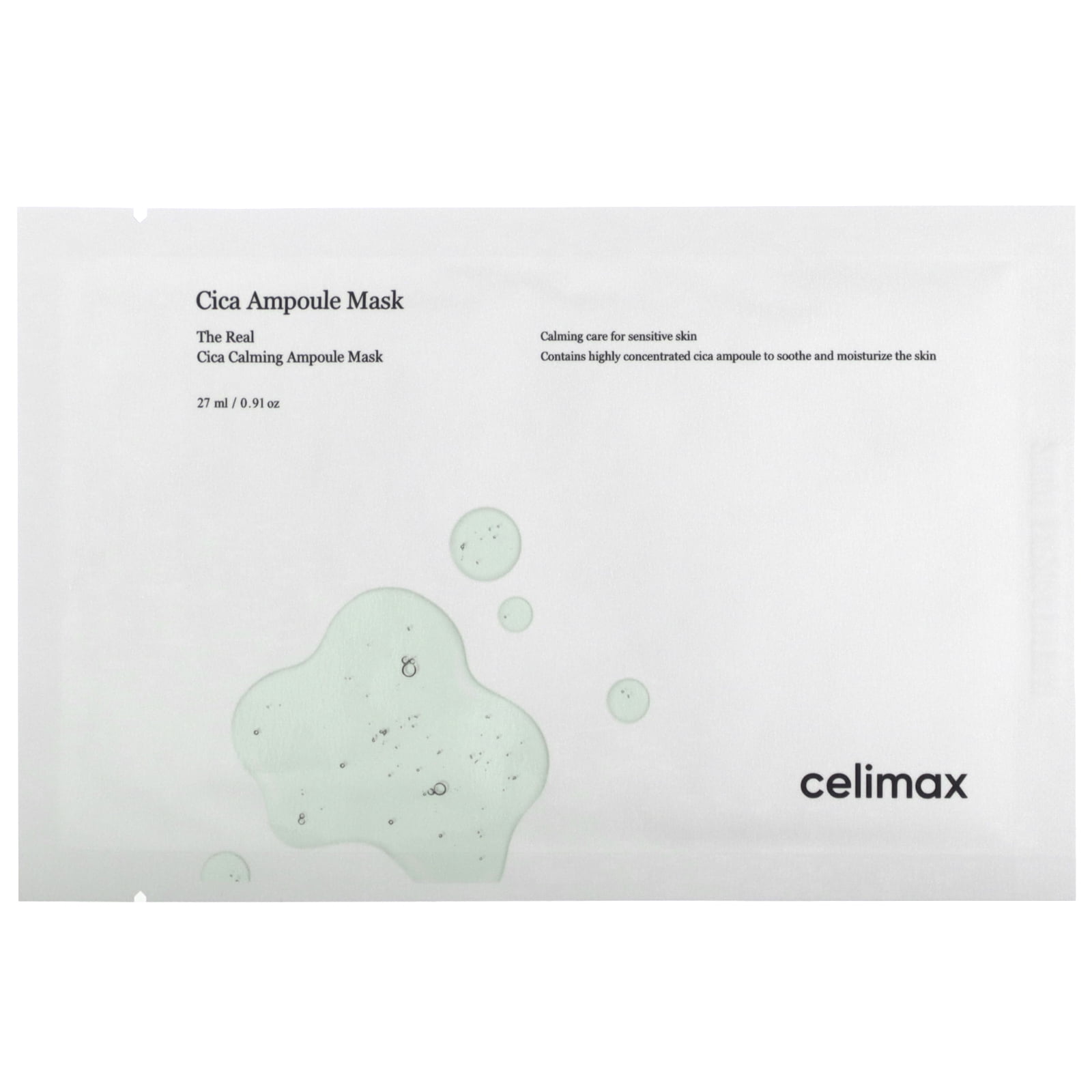 Celimax Cica Ampoule Beauty Mask, 5 Sheets, 0.91 oz (27 ml) - Walmart.com