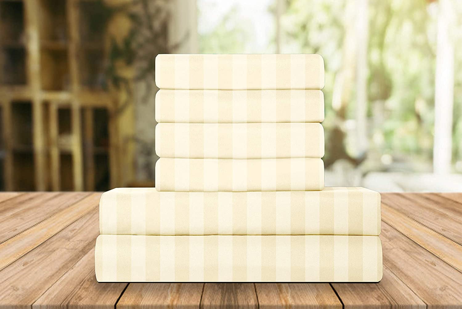 Celine Linen Holiday Gift Dobby Stripe 1500 Series Percale Wrinkle and ...