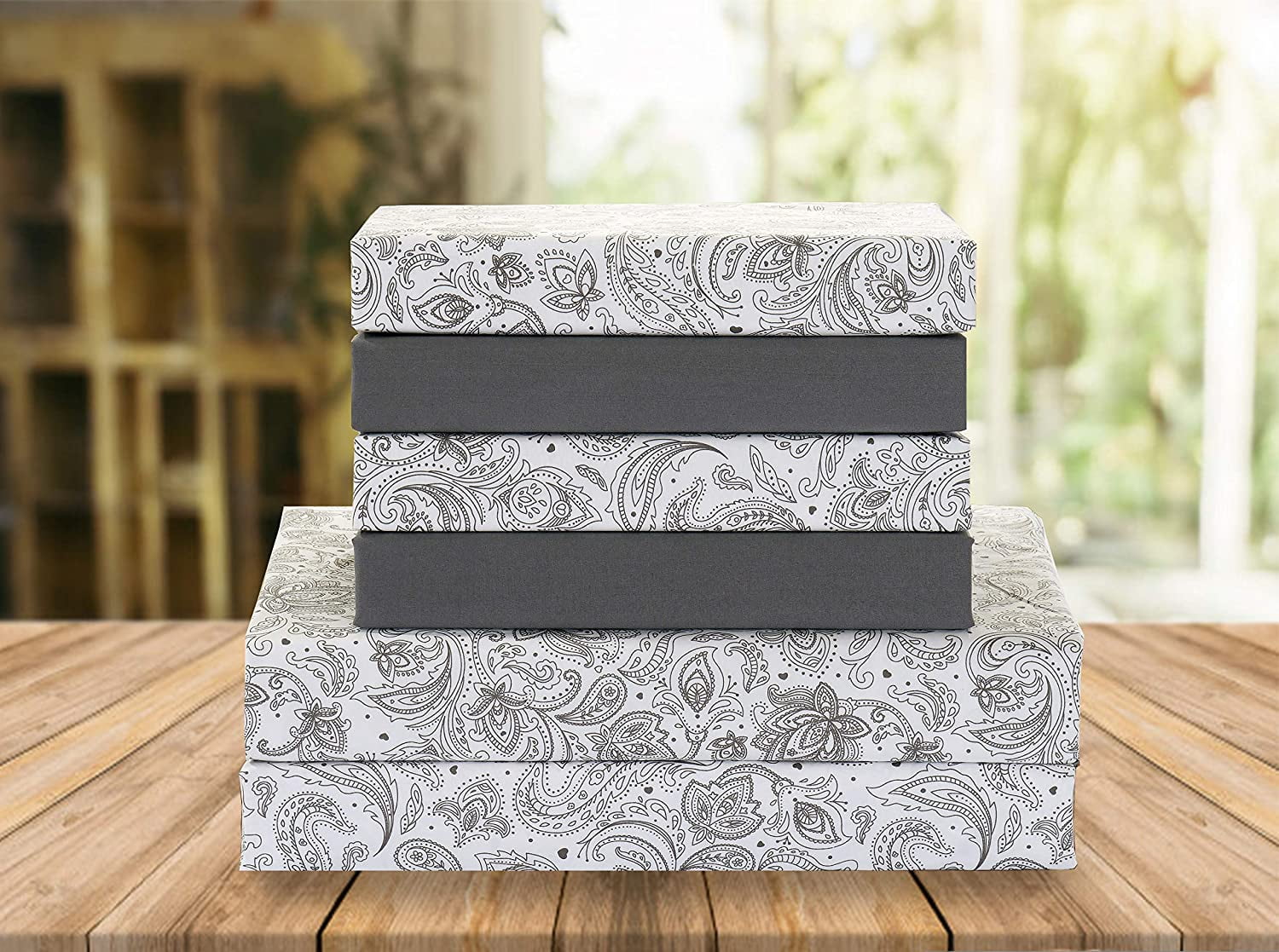 Celine Linen Holiday Gift Paisley Pattern 1500 Series Percale Wrinkle ...