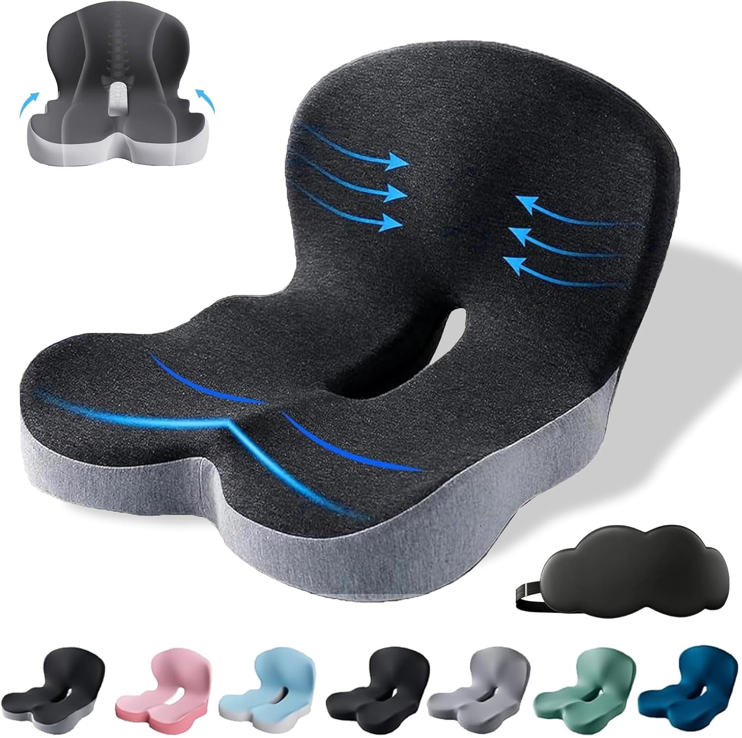 Celinva Orthopedic Cushion, Seat Cushion for Truck Driver, Memory Foam ...
