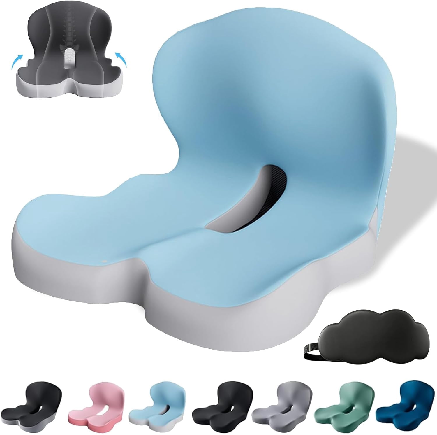 Celinva Orthopedic Cushion, Seat Cushion for Truck Driver, Memory Foam ...