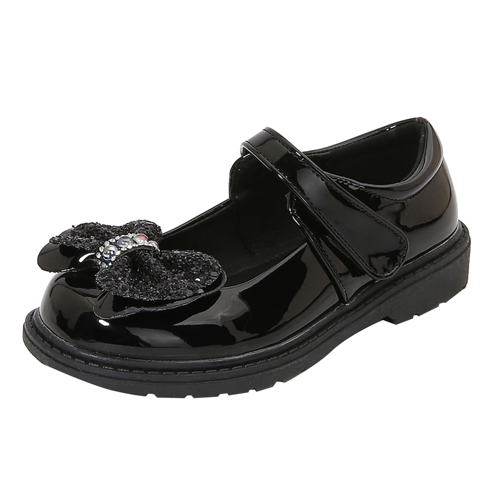 Celivon Kids Girl Sandals Closed Toe Heels Wedding Party Shoes Sequins ...