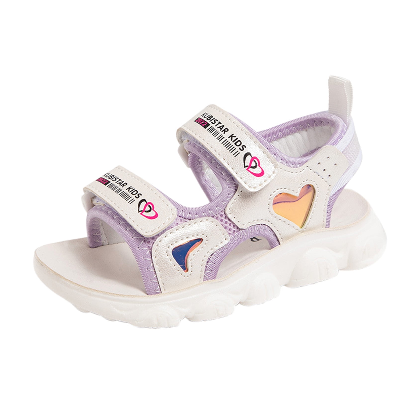 Celivon Kids Unisex Solid Color Trendy Soft Sole Sandals Beach Shoes ...