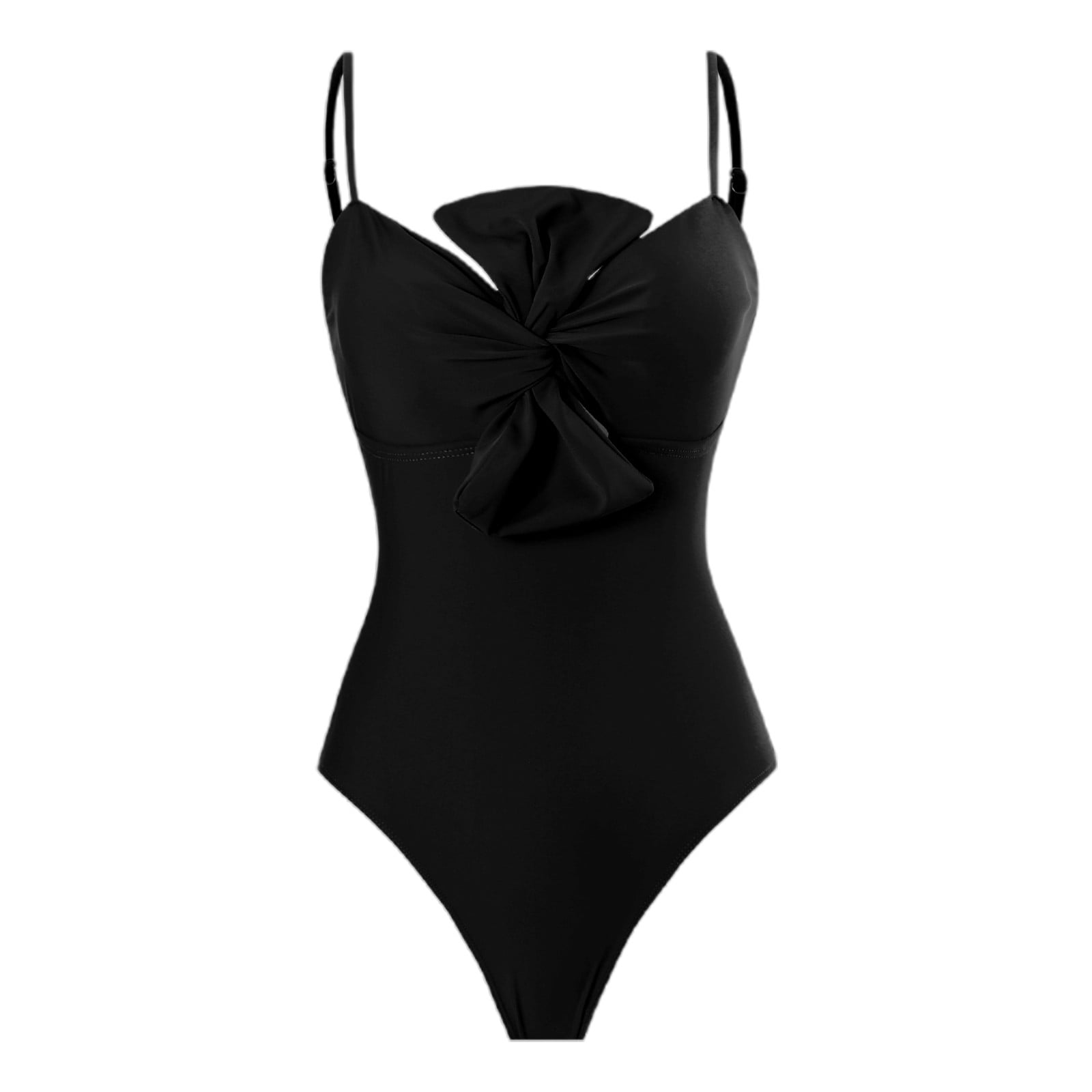 Celivon One Piece Swimsuit For Women Solid With Retro French Style And ...