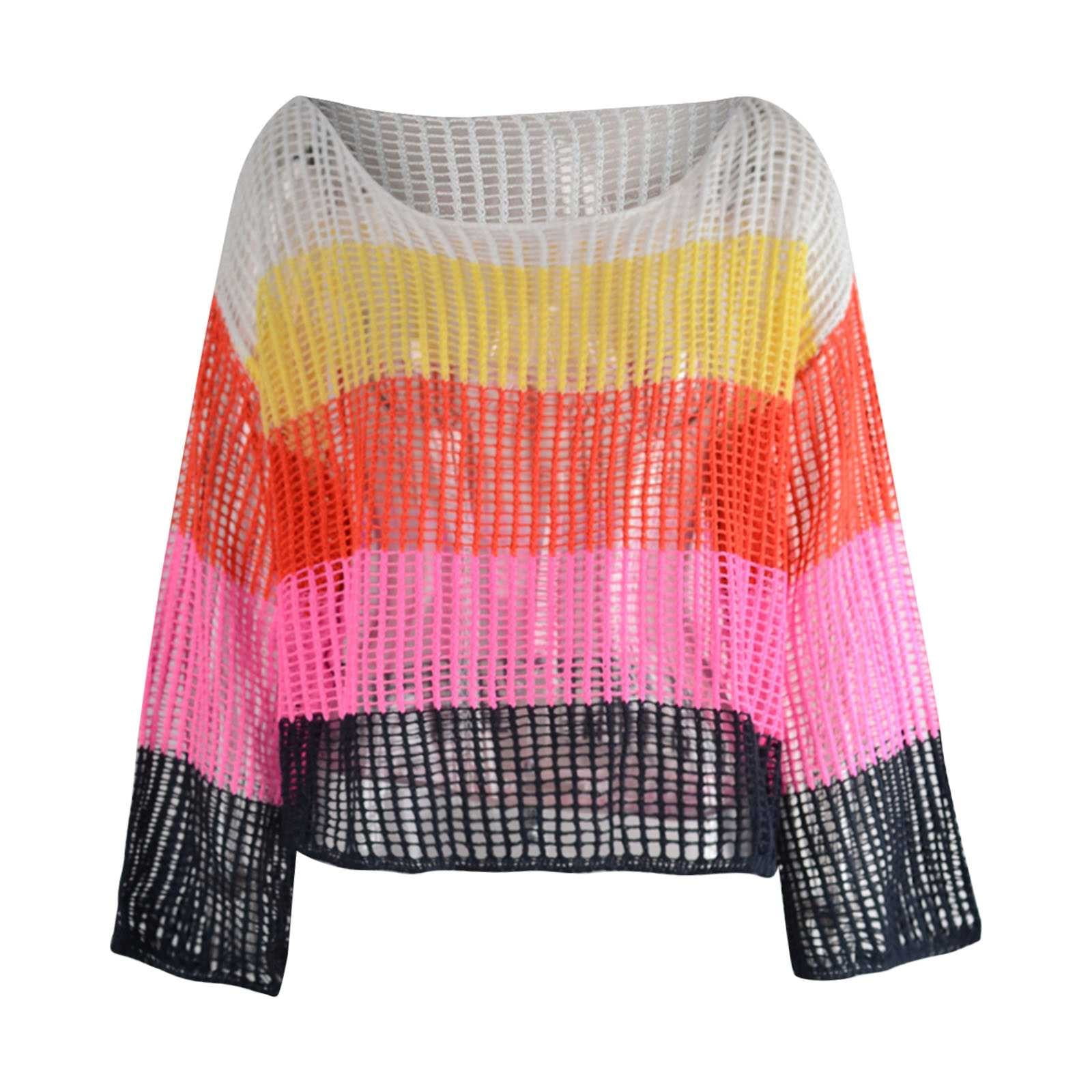 Celivon Swim Cover Up Women Hollowed Out Beach Sunscreen Smock Sexy ...