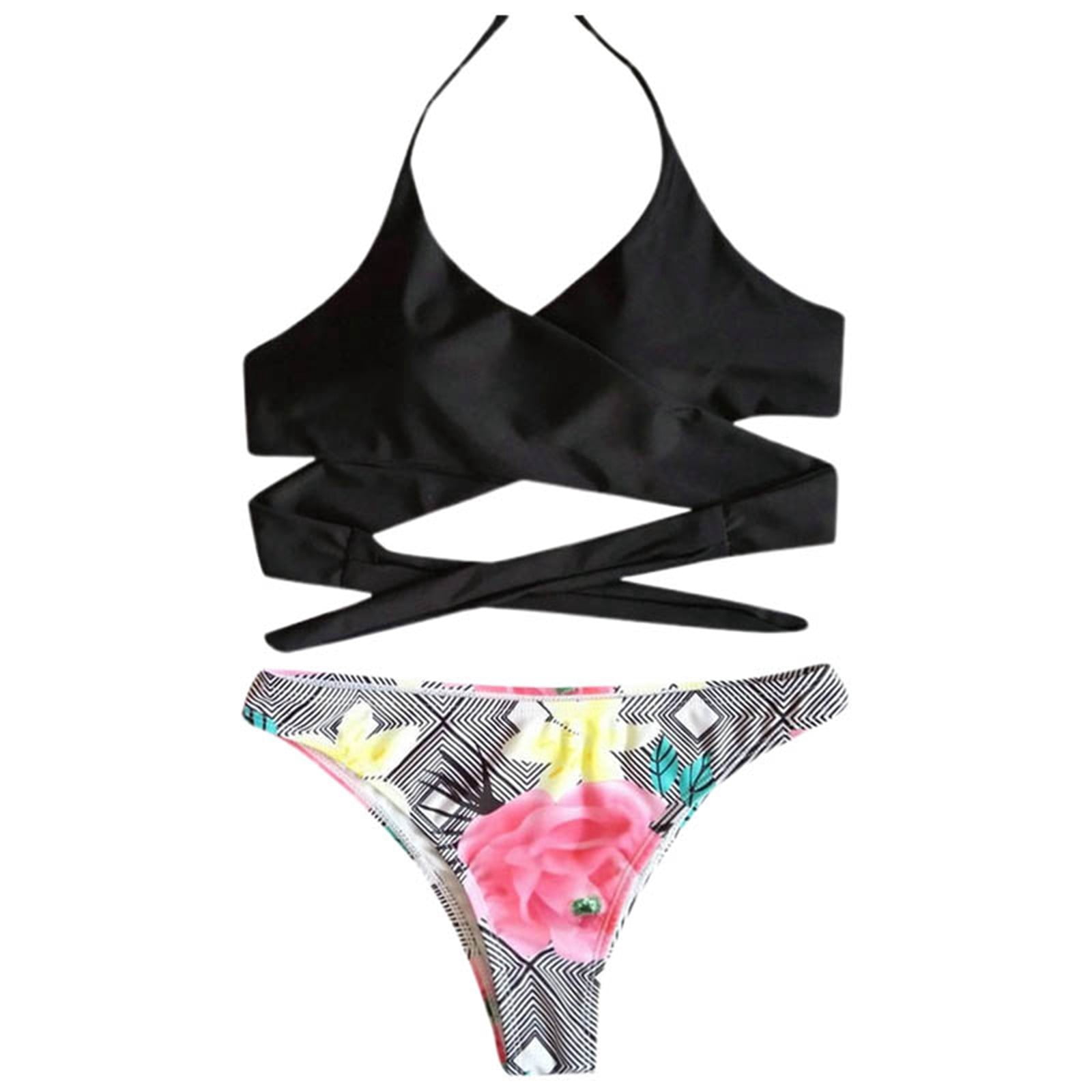 Celivon Womens Sexy High Waist Bikini Swimwear For Hot Spring Wear ...