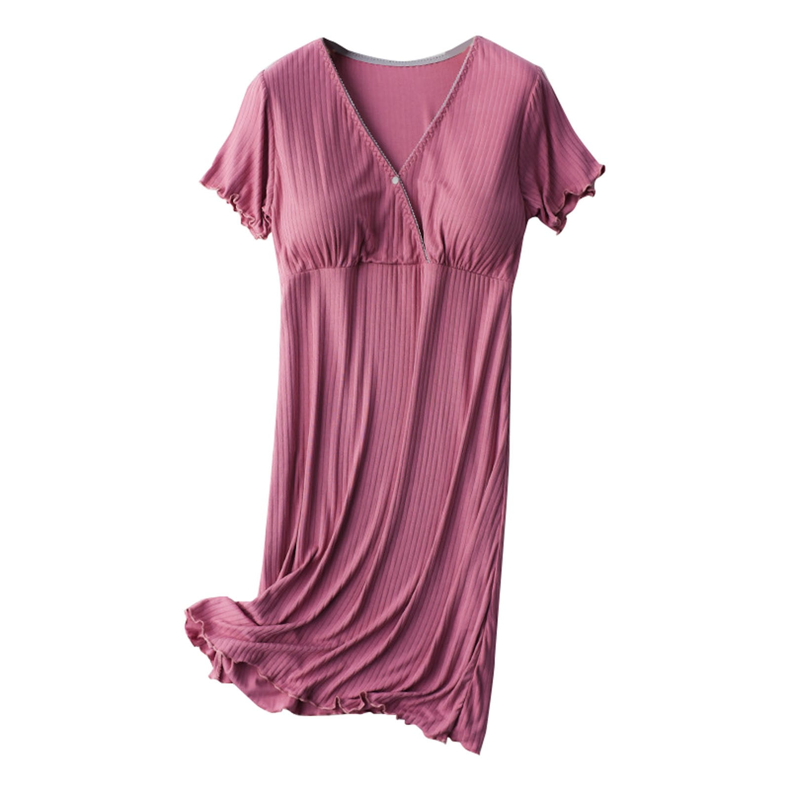 Celivon Womens Short Sleeve Maternity Dress Feeding No Wear Bra Go Out ...
