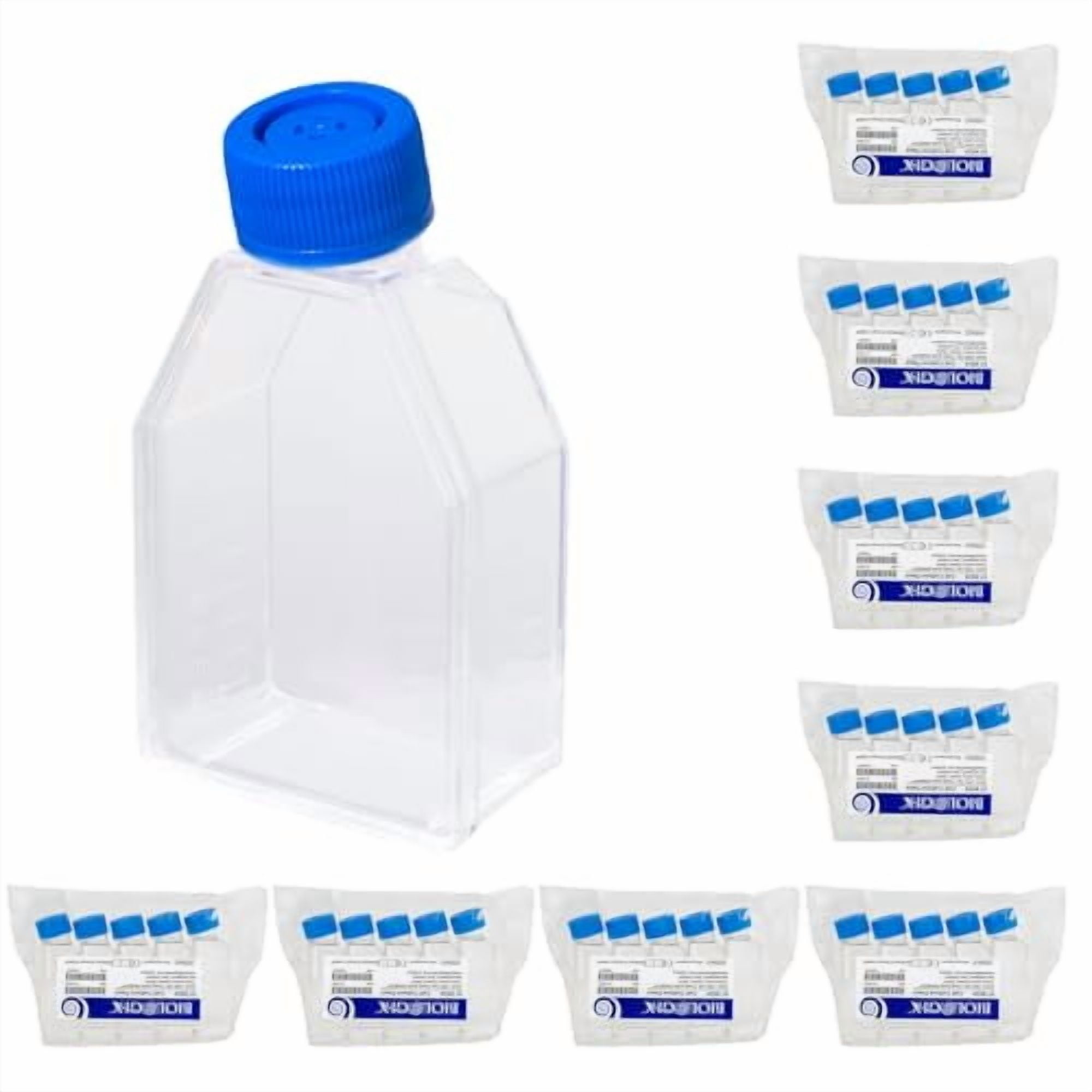 Cell Culture Flasks, Sterile Plastic Tissue Culture Bottle with Filter ...