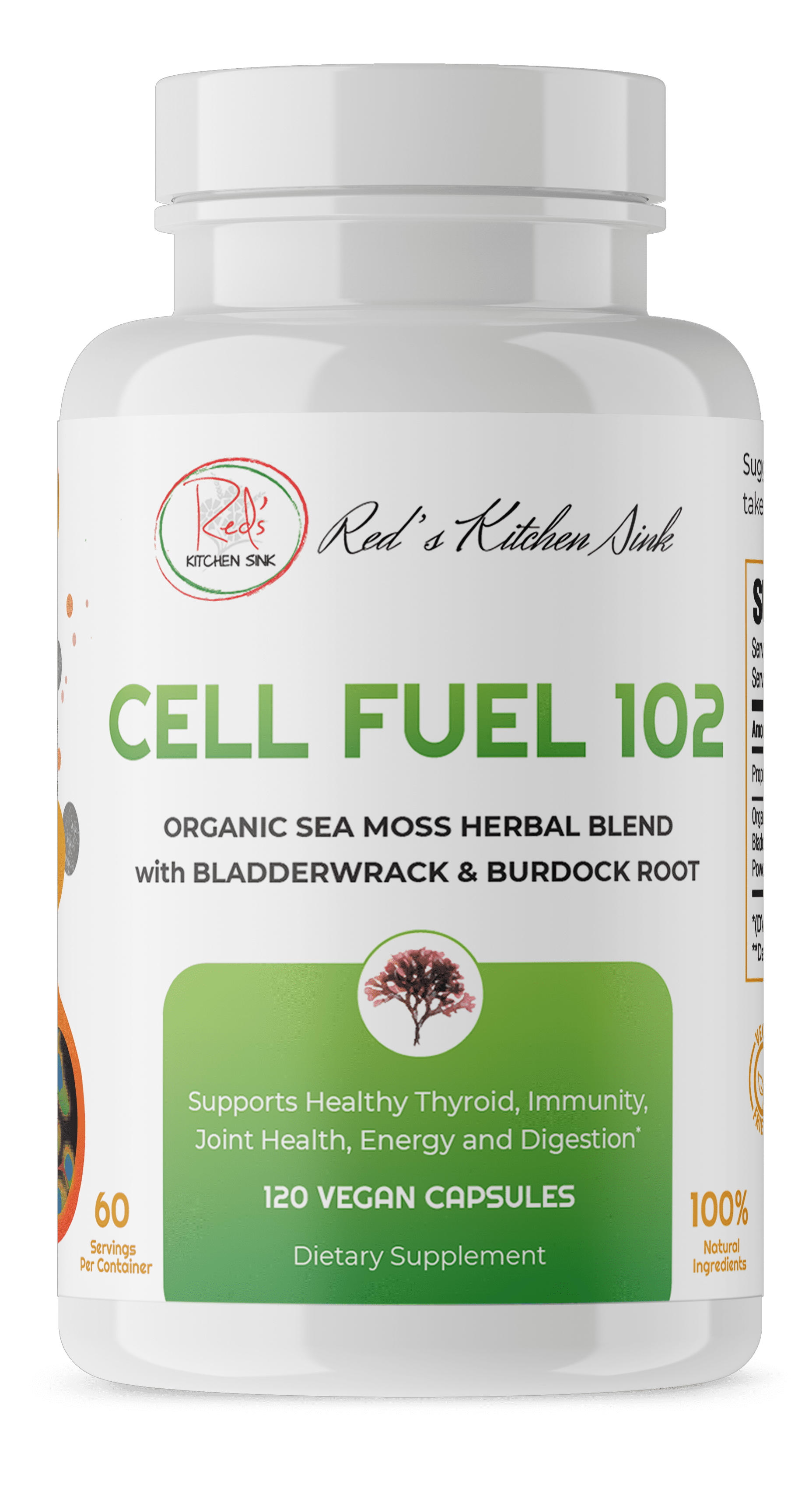 Cell Fuel 102 Sea Moss Capsules | Made with Irish Sea Moss Bladderwrack ...