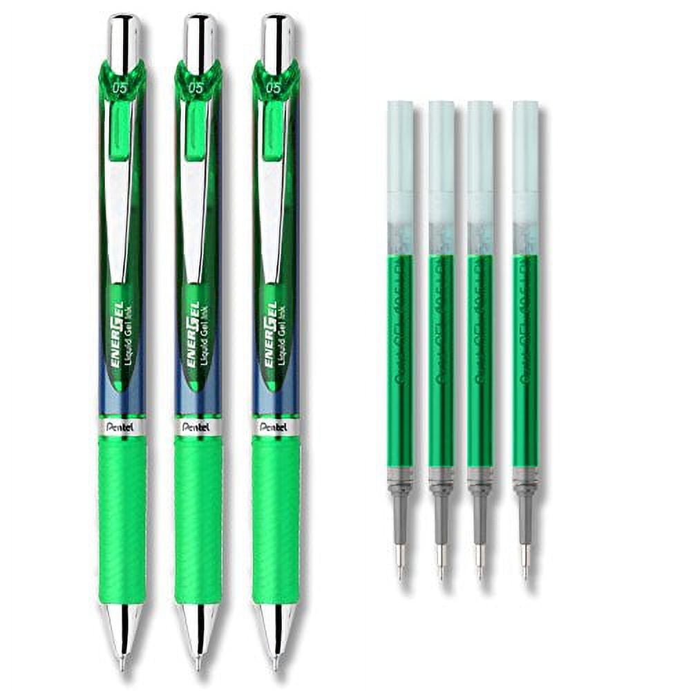 Pentel Fine Point Retractable EnerGel Deluxe RTX Liquid Gel Ink Pen Set ...