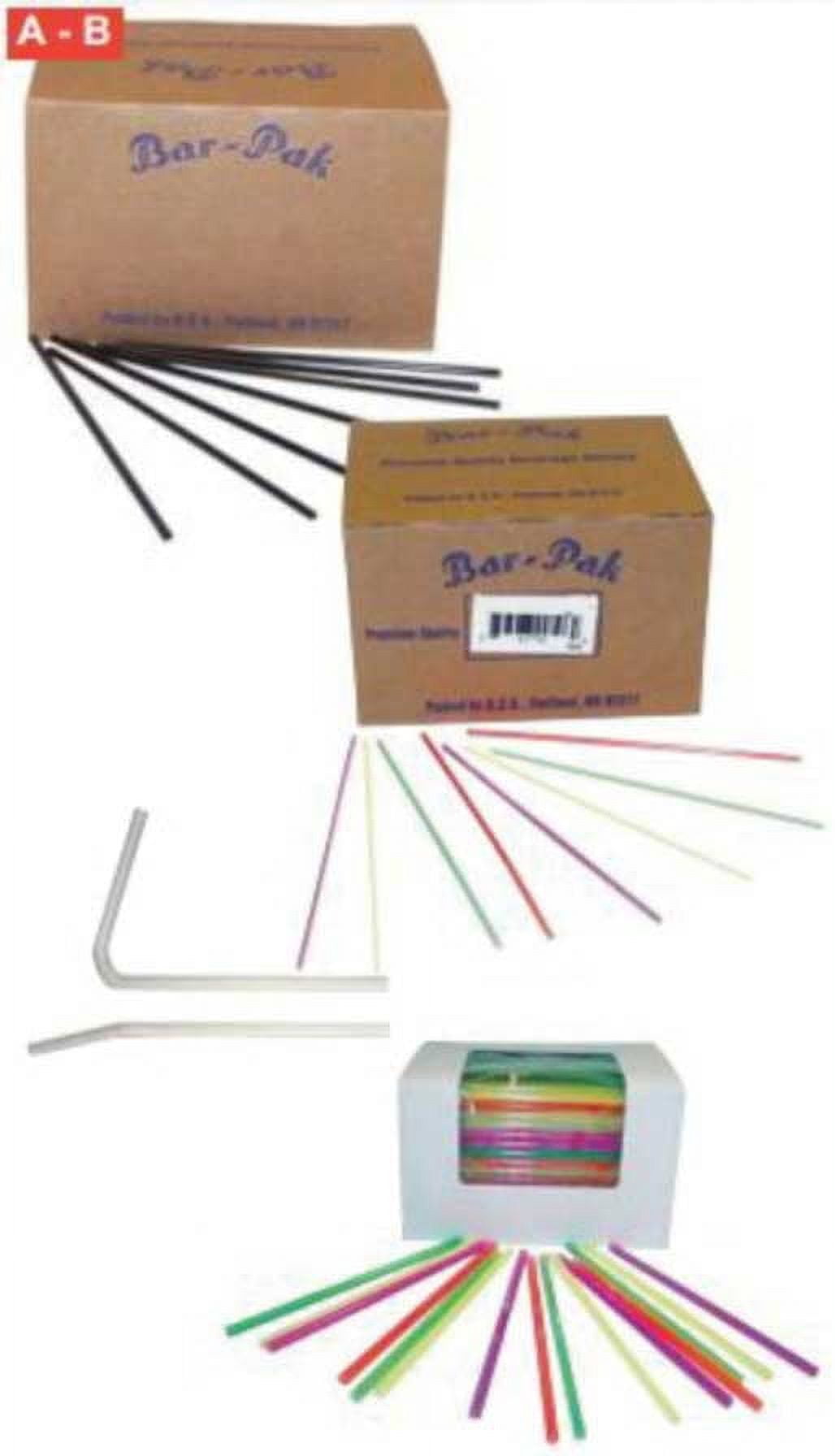 Cell O Core Bar Pak Red Paper Wrapped Giant Straw, 12 inch -- 1200 per ...