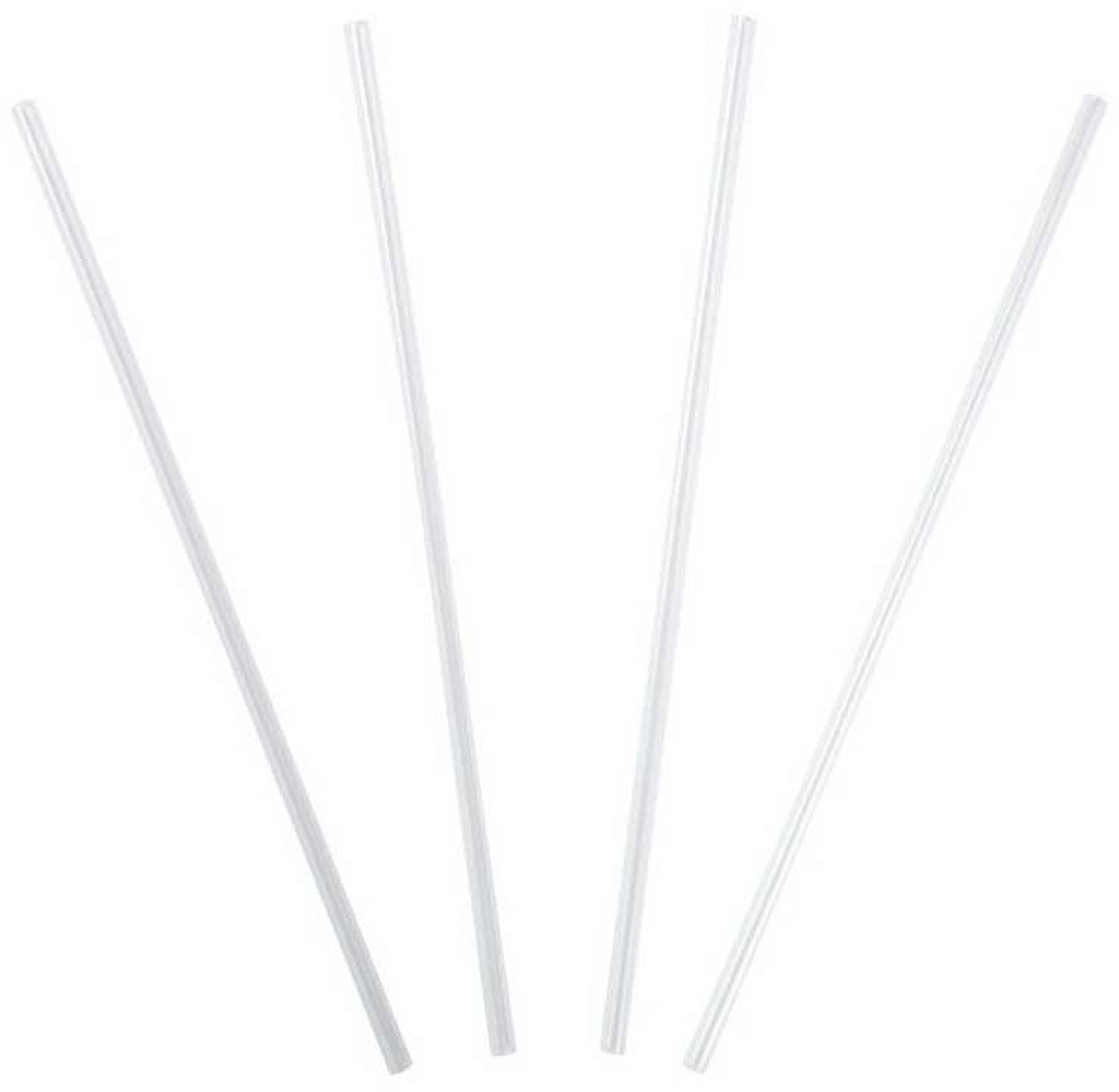 Cell O Core Clear Cylindrical Shape Unwrapped Jumbo Straw, 10.25 inch ...
