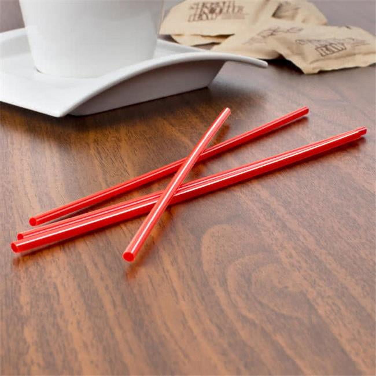 Cell-O-Core EC7CSRED10PK 7 in. Round Coffee Stirrer, Red - Case of ...