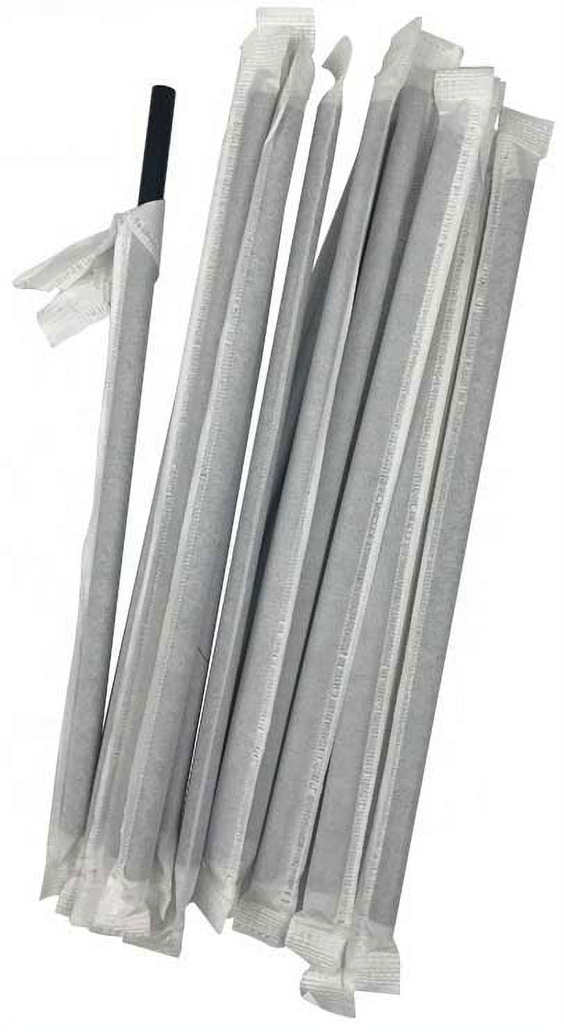 Cell-O-Core Paper Black Giant Straw, 7.75 inch -- 1200 per case ...
