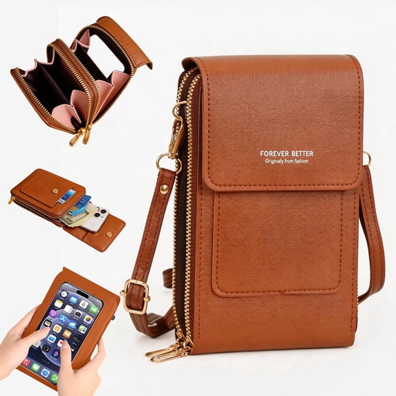 Cell Phone Bag, PU Leather Crossbody Cellphone Purse for Women, Touch ...