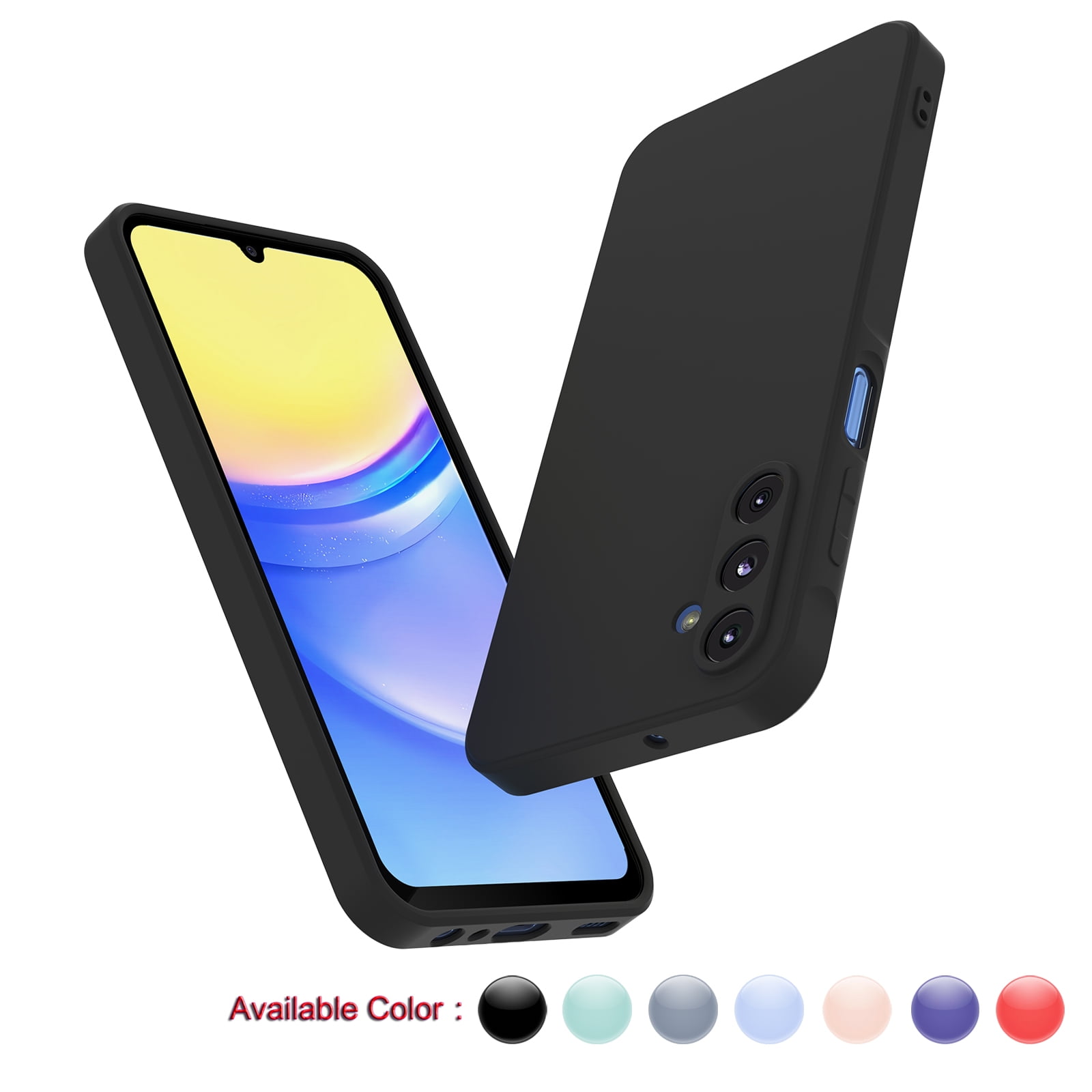 Cell Phone Basic Cases for Galaxy A15 5G 6.5", Liquid Silicone Gel ...