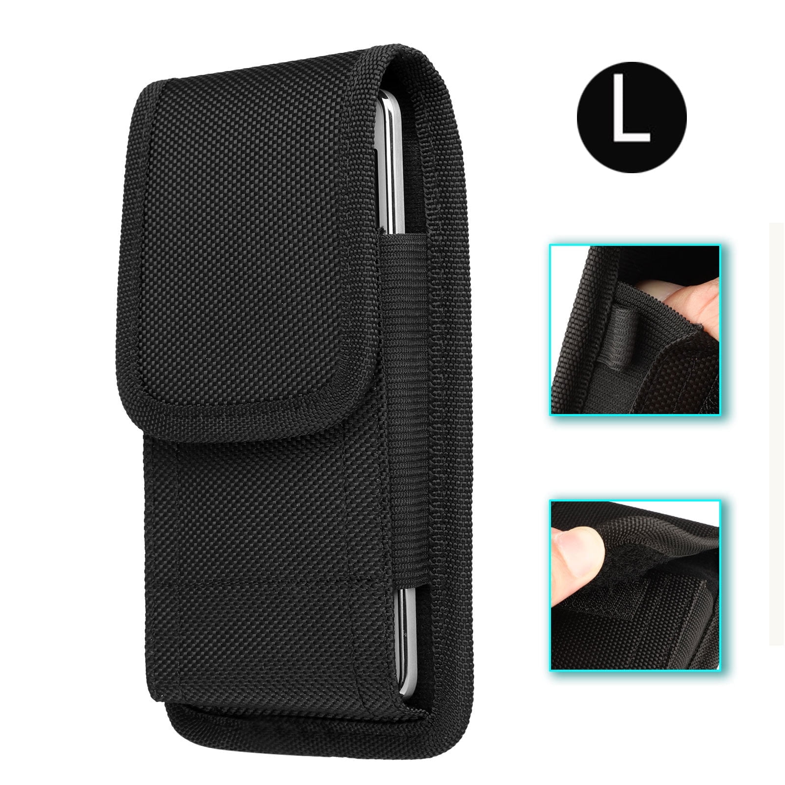 Cell Phone Belt Holster, Rugged Nylon Belt Clip Case Cell Phone ...