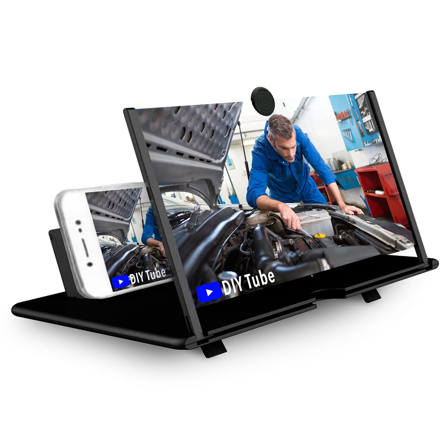 Hitt Brands 12" Cell Phone Big Screen Magnifier - Portable & Battery ...