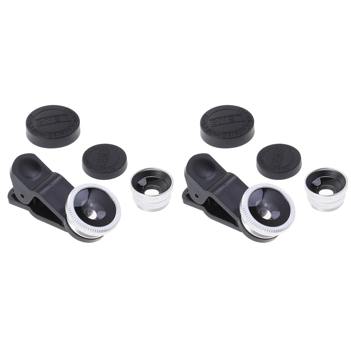 Cell Phone Camera Lens Kit with Clip 2 Pack Suite Smartphones Fish Eye ...
