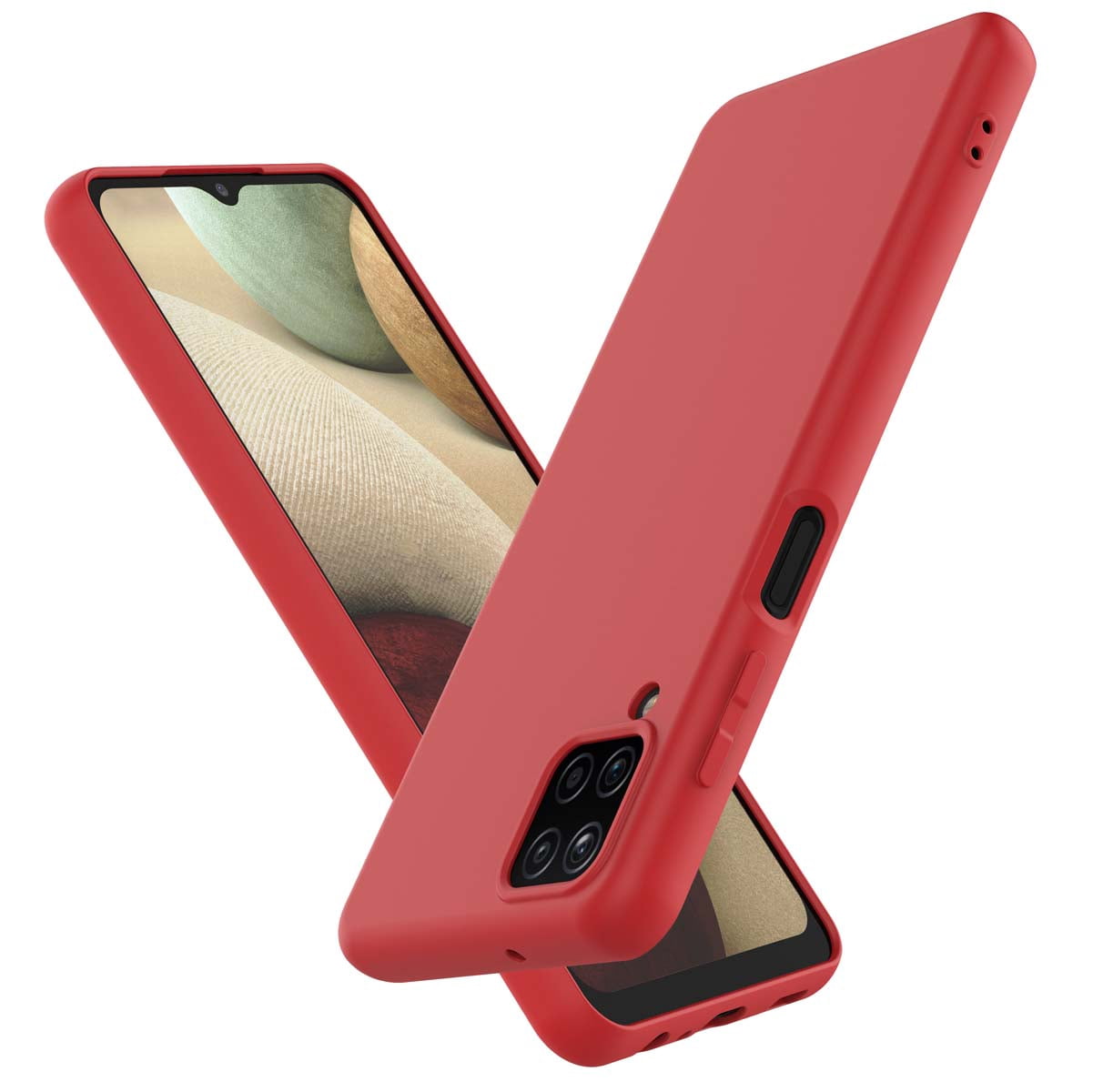 Cell Phone Cases for 6.5" Galaxy A12 5G, Njjex Liquid Silicone Gel ...