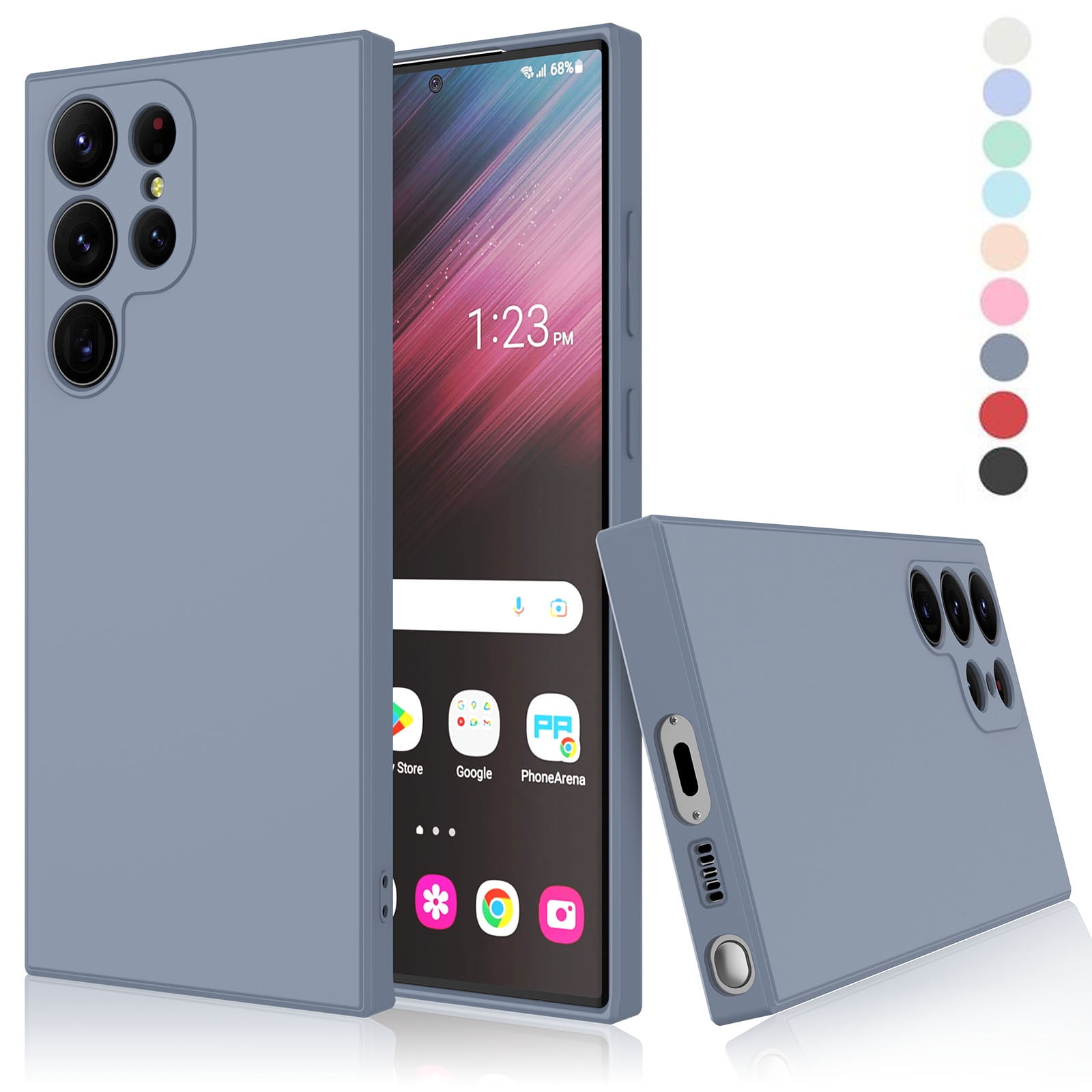 Cell Phone Cases For S23，S23 Plus，S23 Ultra, Takfox Liquid Silicone Gel ...