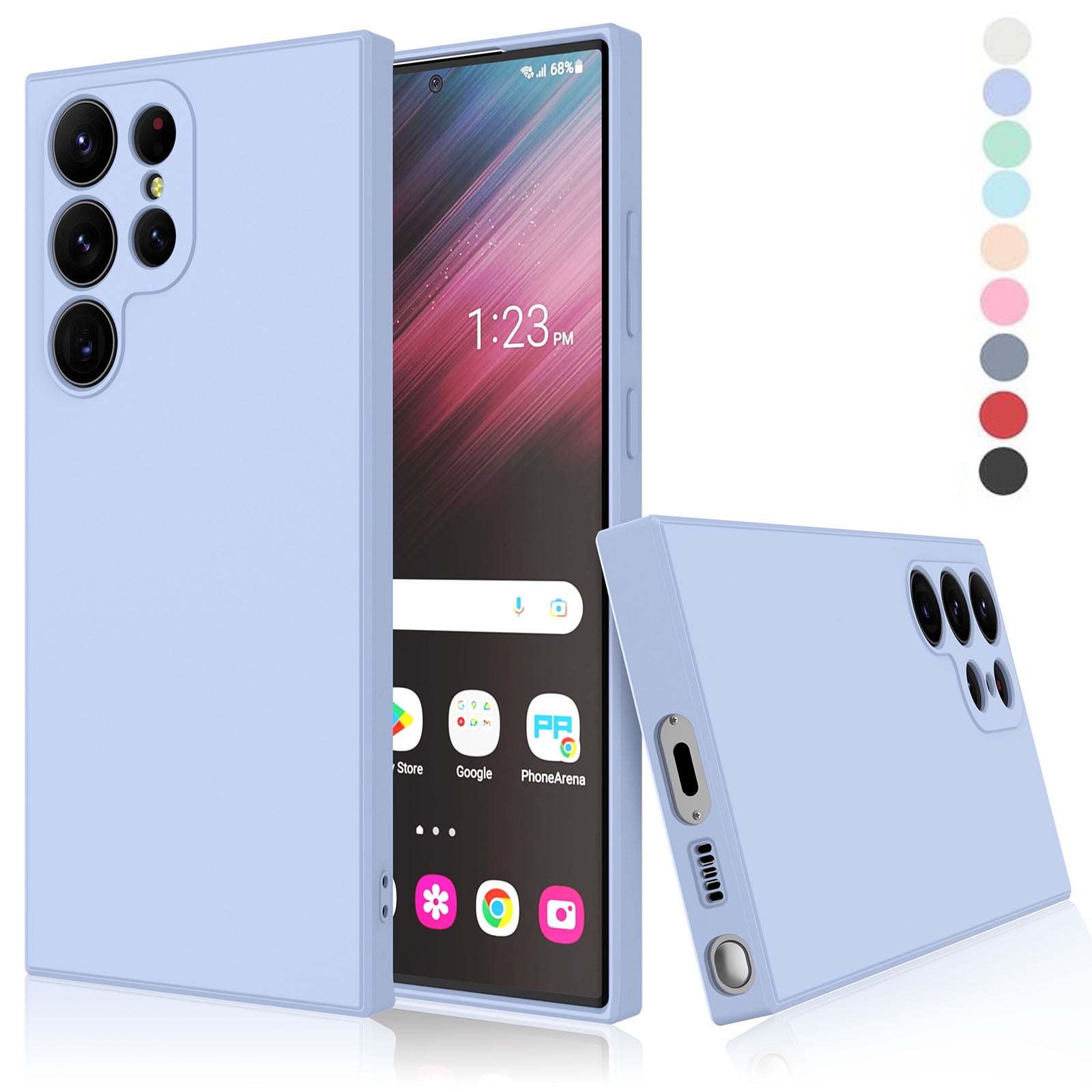 Cell Phone Cases For S23，S23 Plus，S23 Ultra, Takfox Liquid Silicone Gel Rubber Shockproof Case ...