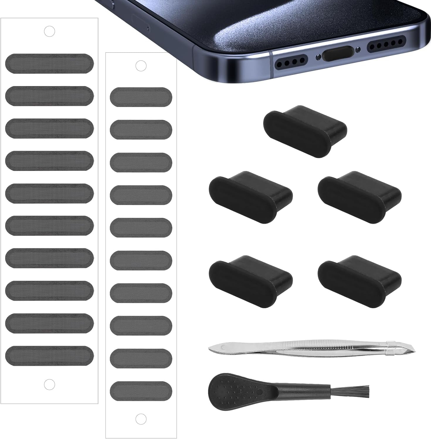 Cell Phone Cleaning Set for iPhone 15 Series/Type-C Devices Dust Plug ...