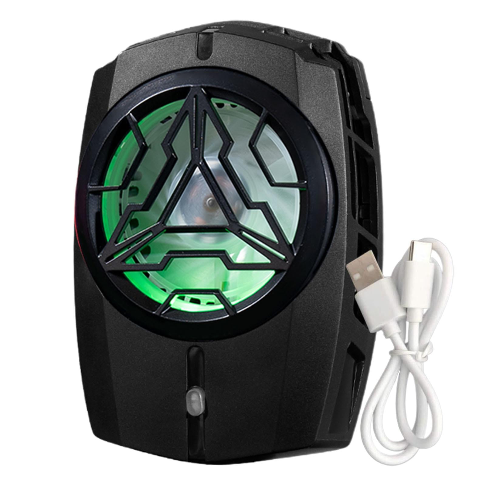 Cell Phone Cooling Fan, Game Radiator, RGB LEDs Noiseless Cellphone ...