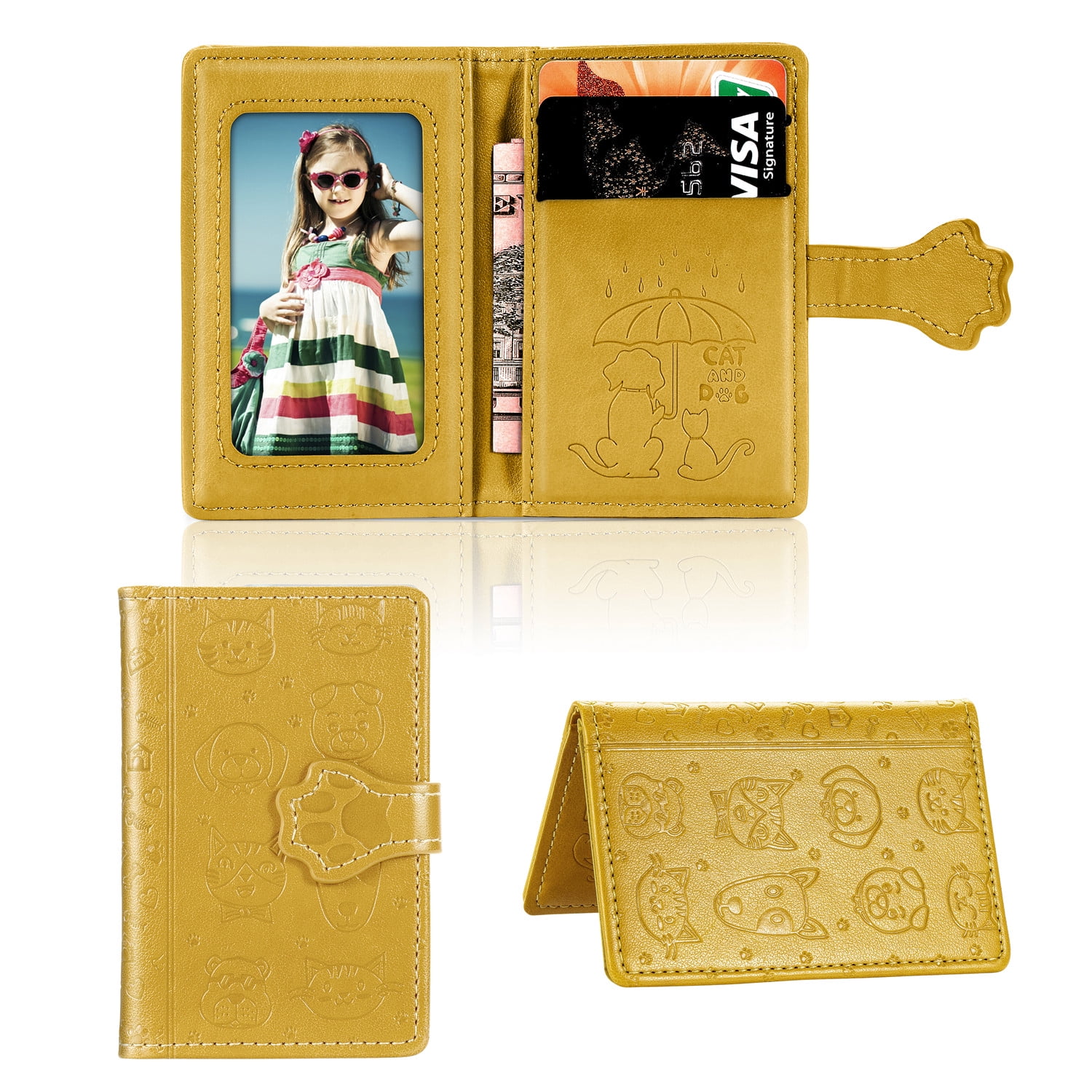 Cell Phone Cute animals Wallet for Samsung M11 ,Ultra thin 3M adhesive ...