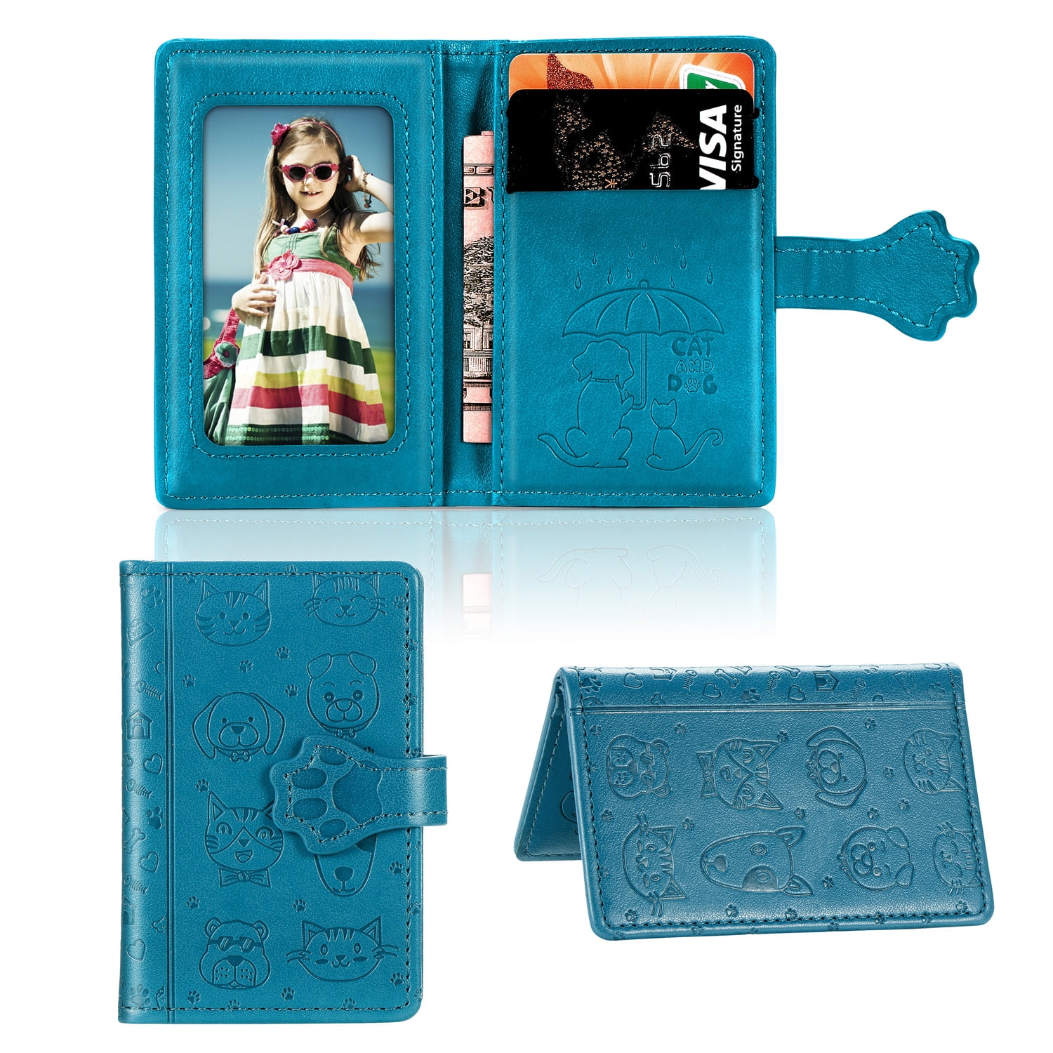 Cell Phone Cute animals Wallet for VIVO V30E 5G ,Ultra thin 3M adhesive ...