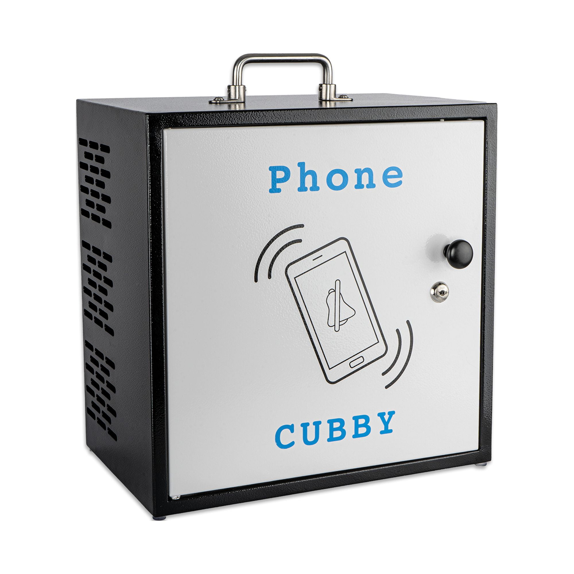 30-Slot Metal Cell Phone Storage Cabinet & Organizer with Lock ...