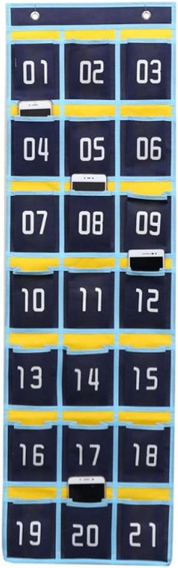 Cell Phone Holder for Classroom Calculator Hanging Organizer with 21 ...